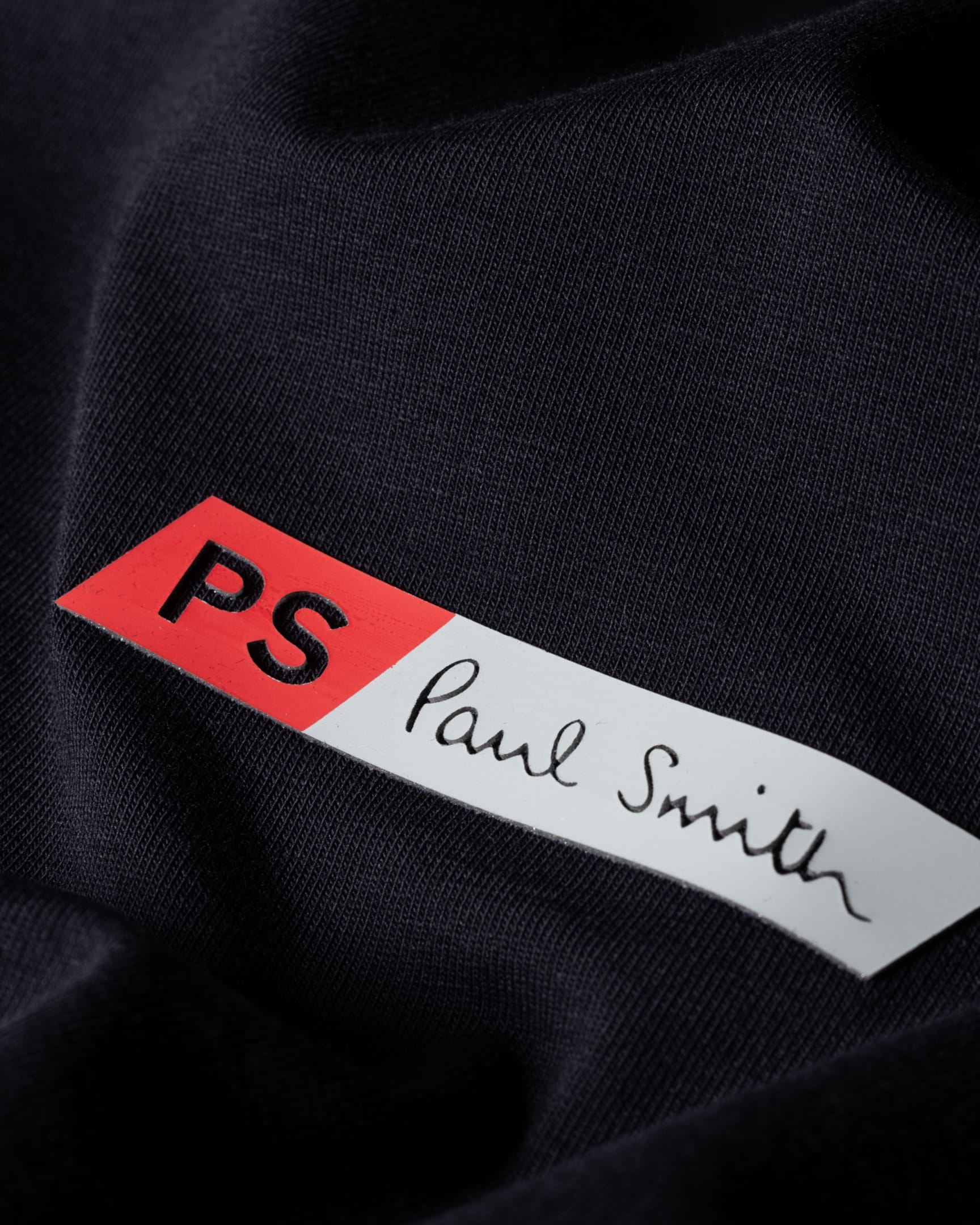 Men's Navy PS Slant Logo Cotton-Blend T-Shirt