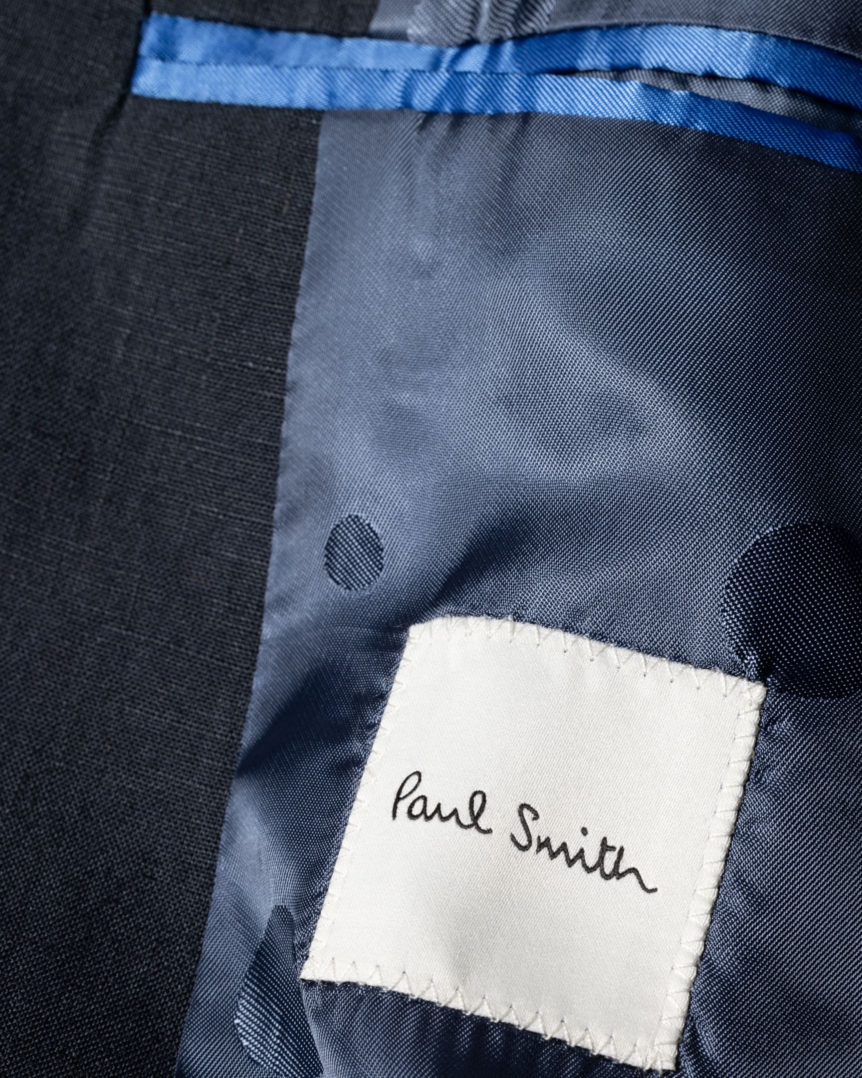 Men's Navy Linen Buggy-Lined Blazer