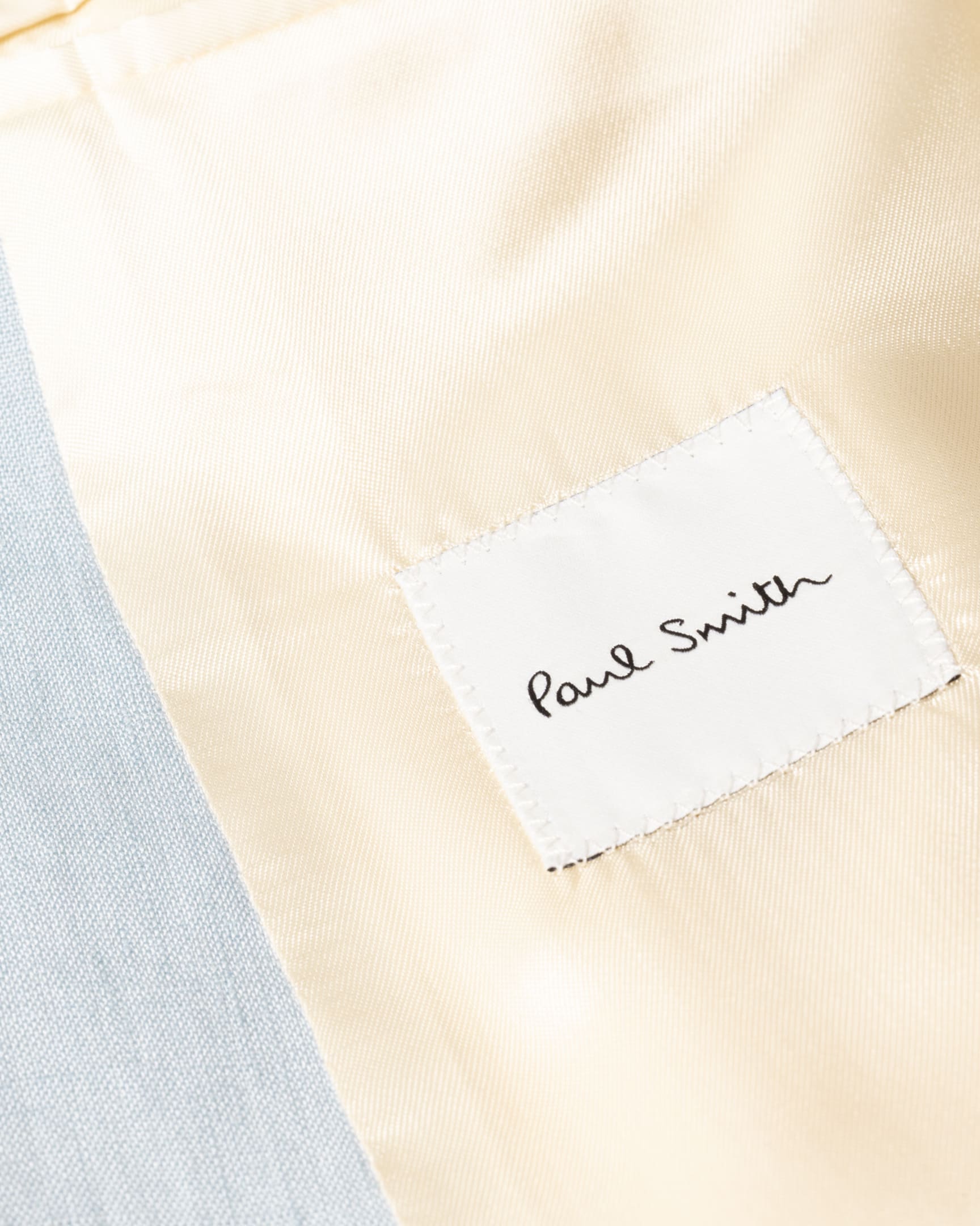 Men's Light Blue Linen Buggy-Lined Blazer