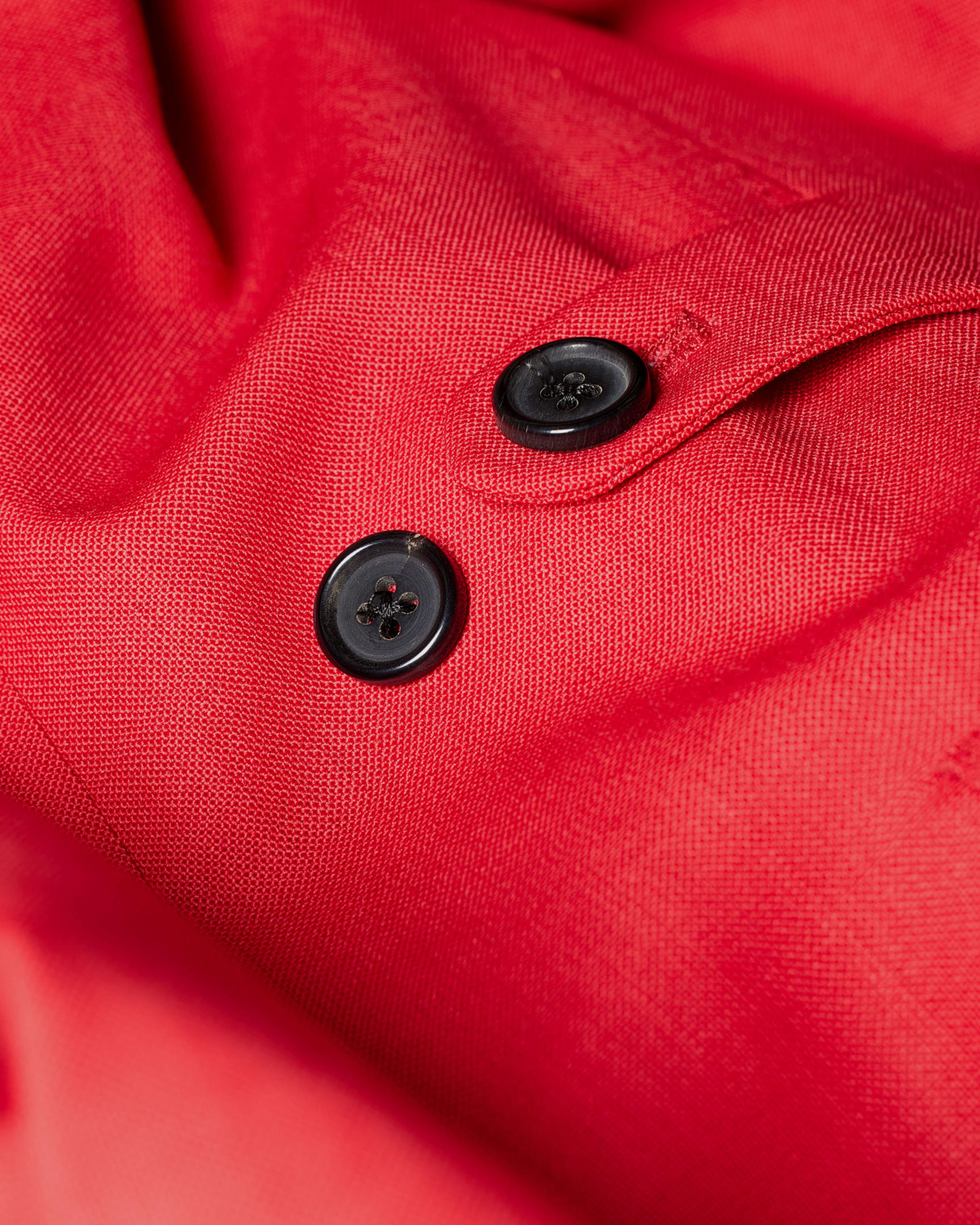 Men's Red Fresco Wool Buggy-Lined Blazer