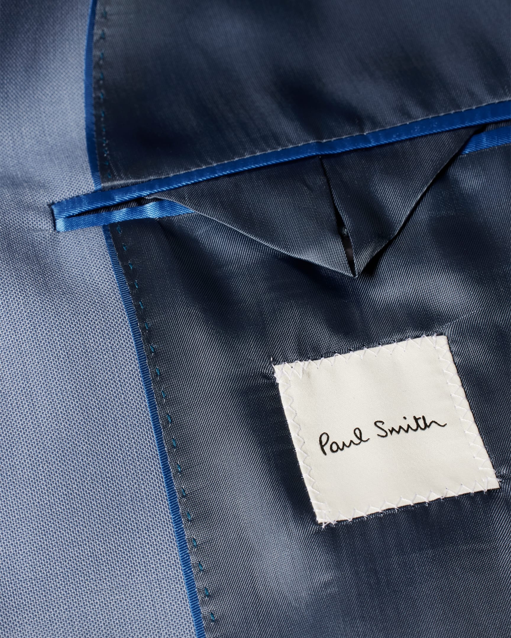 Men's Blue Fresco Wool Buggy-Lined Blazer