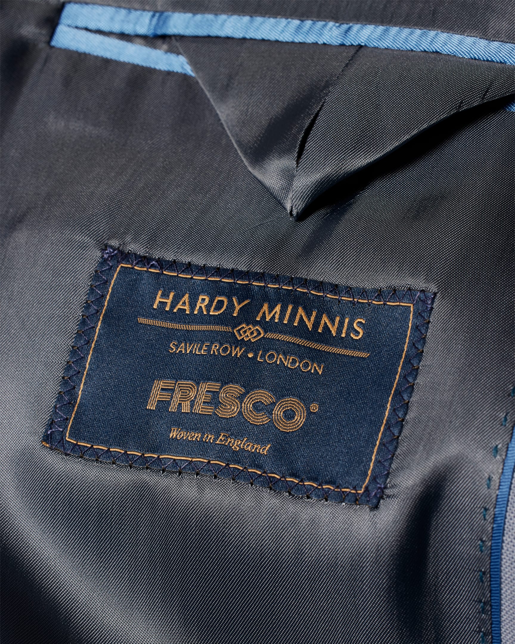 Men's Blue Fresco Wool Buggy-Lined Blazer