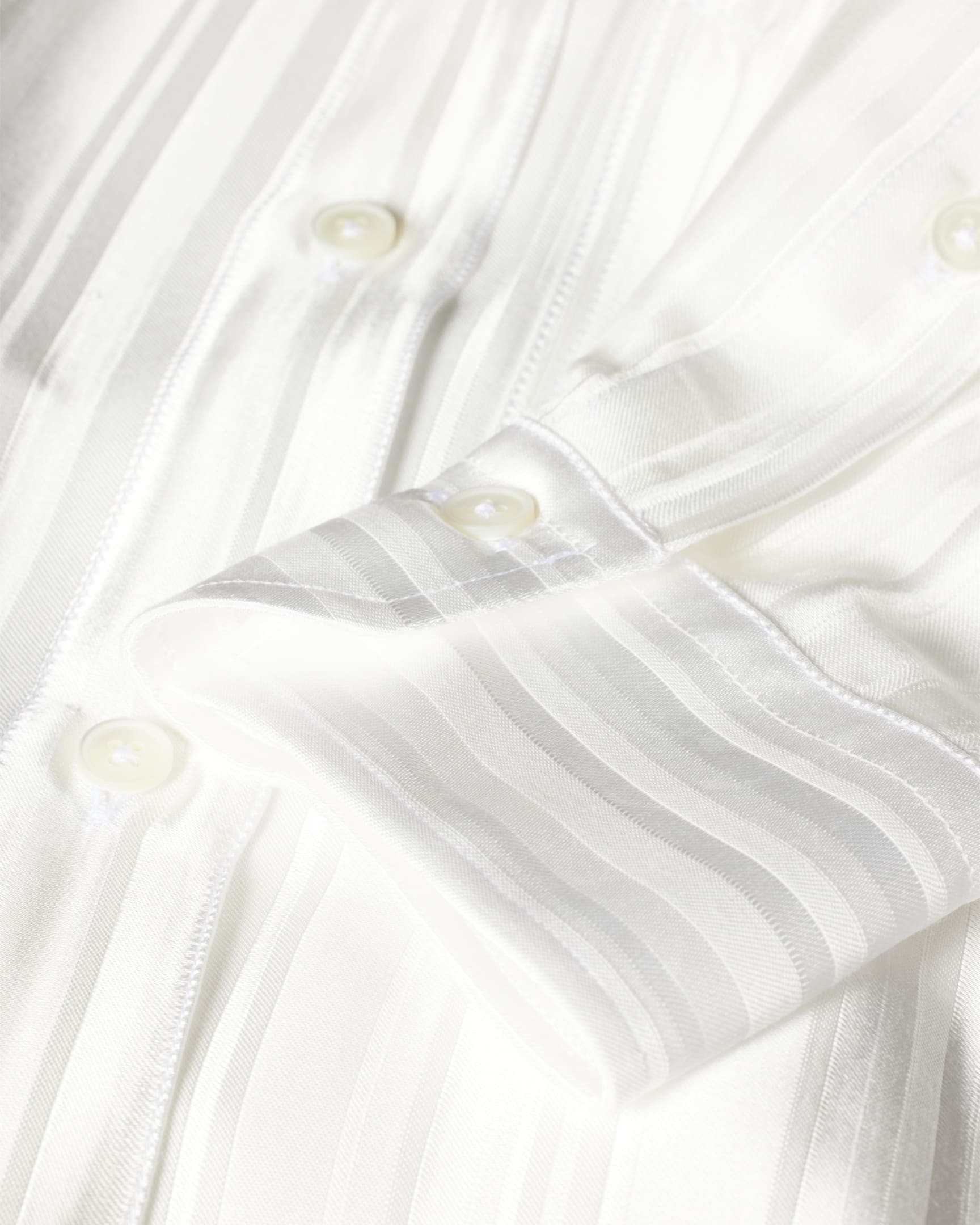 Women's White 'Shadow Stripe' Shirt