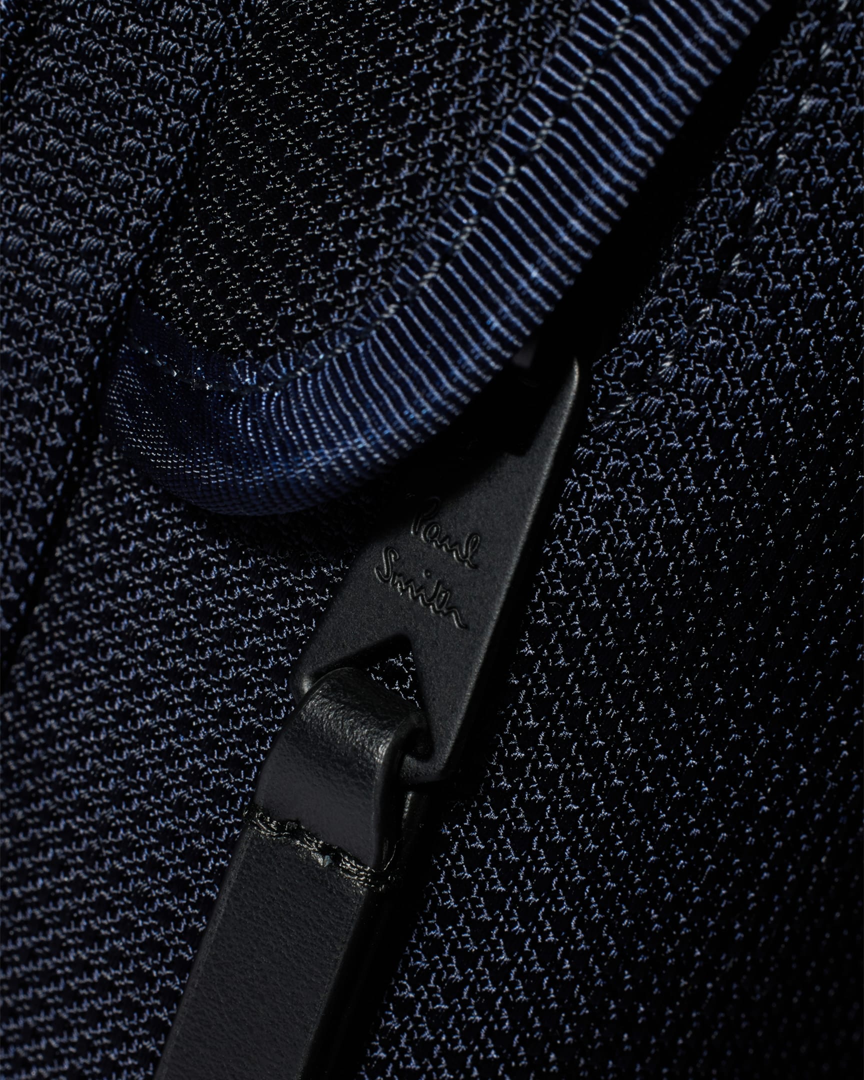 Navy Canvas 'Signature Stripe' Sling Pack