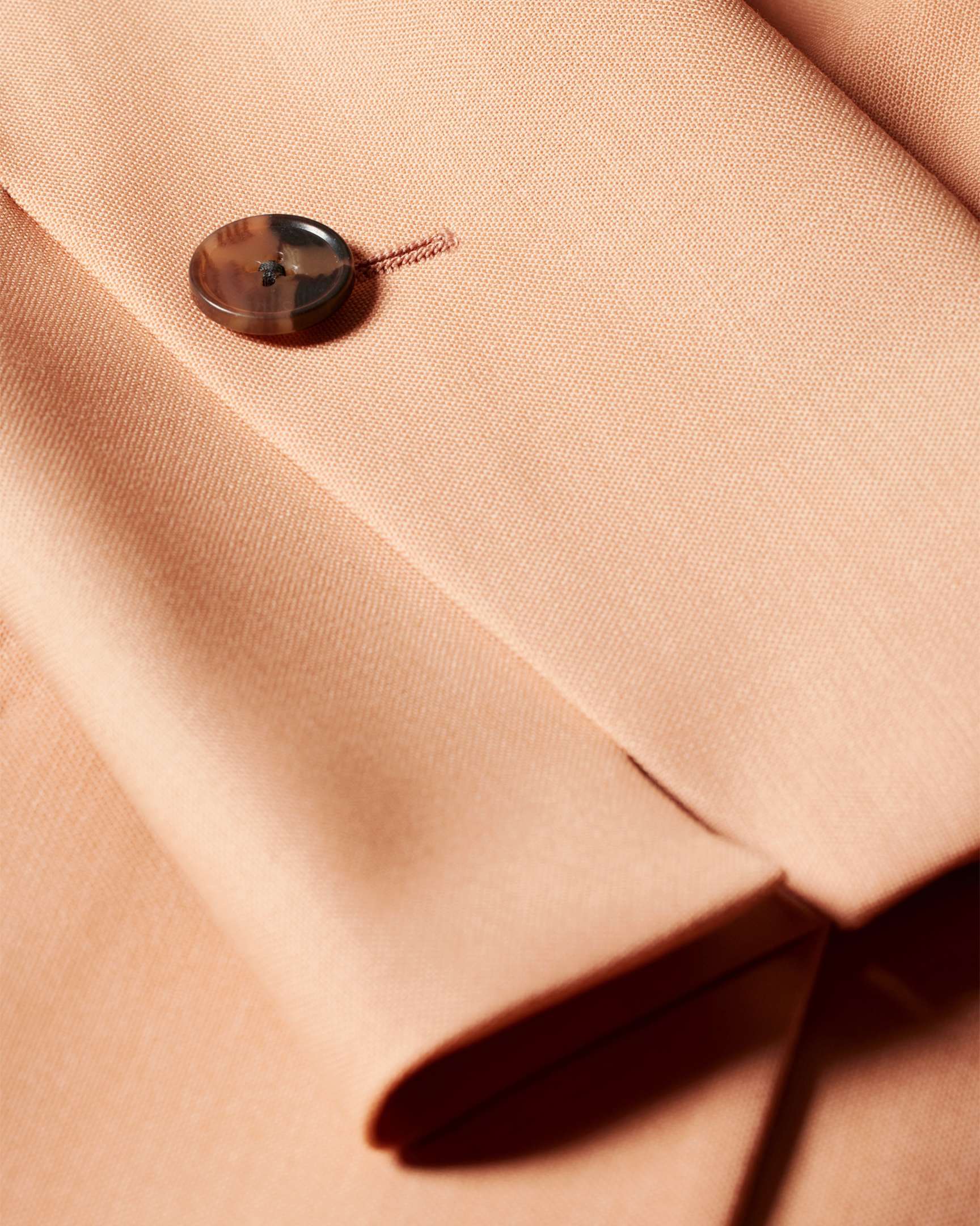 Women's Slim-Fit One Button Camel Fresco Wool Suit