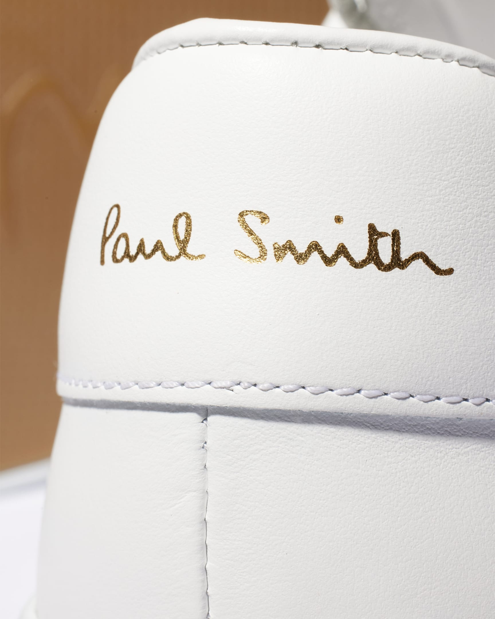 Men's White Leather 'Hansen' Trainers