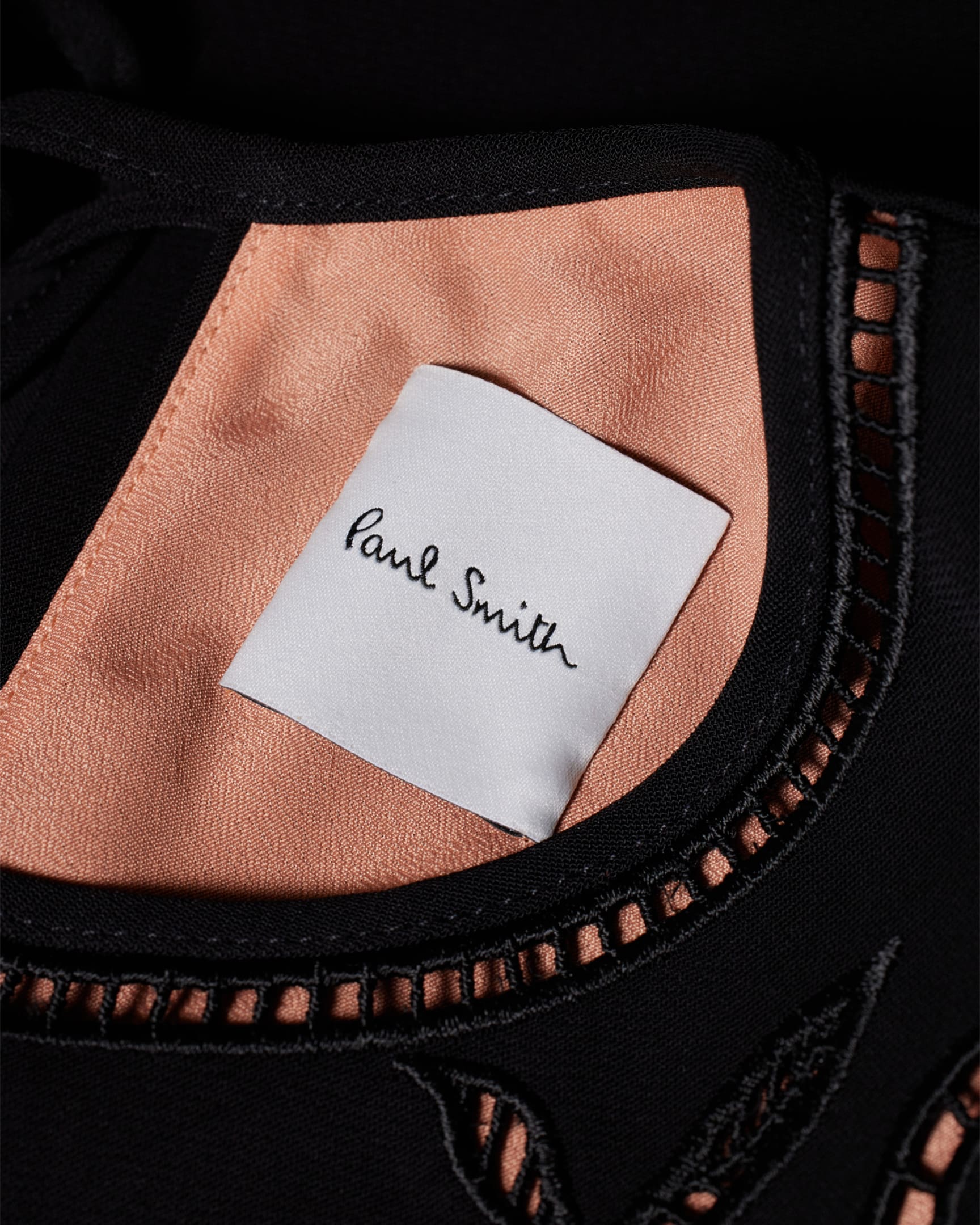 Women's Black Vest Top With Cutout Neckline