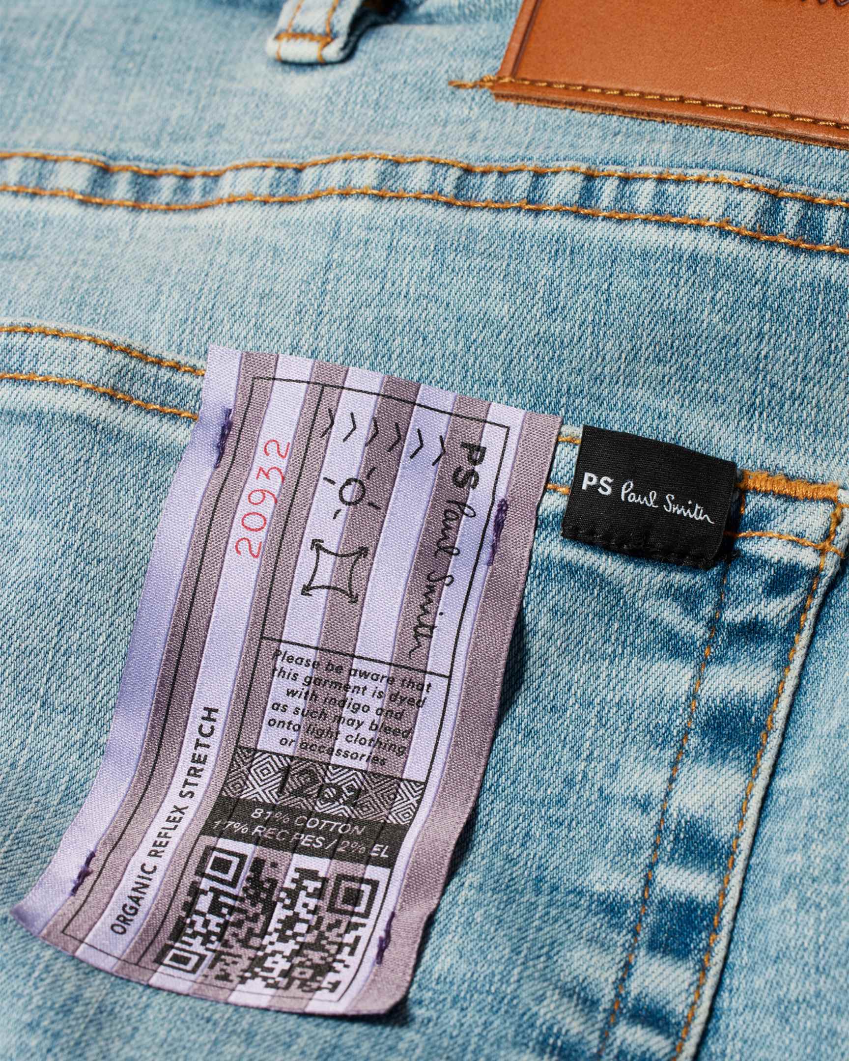Men's Tapered-Fit Light-Wash 'Organic Reflex' Jeans