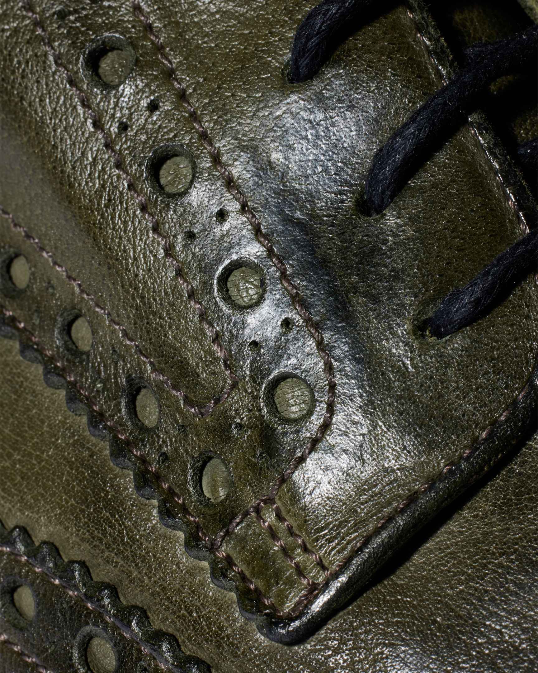 Men's Dark Green Leather 'Langley' Brogues
