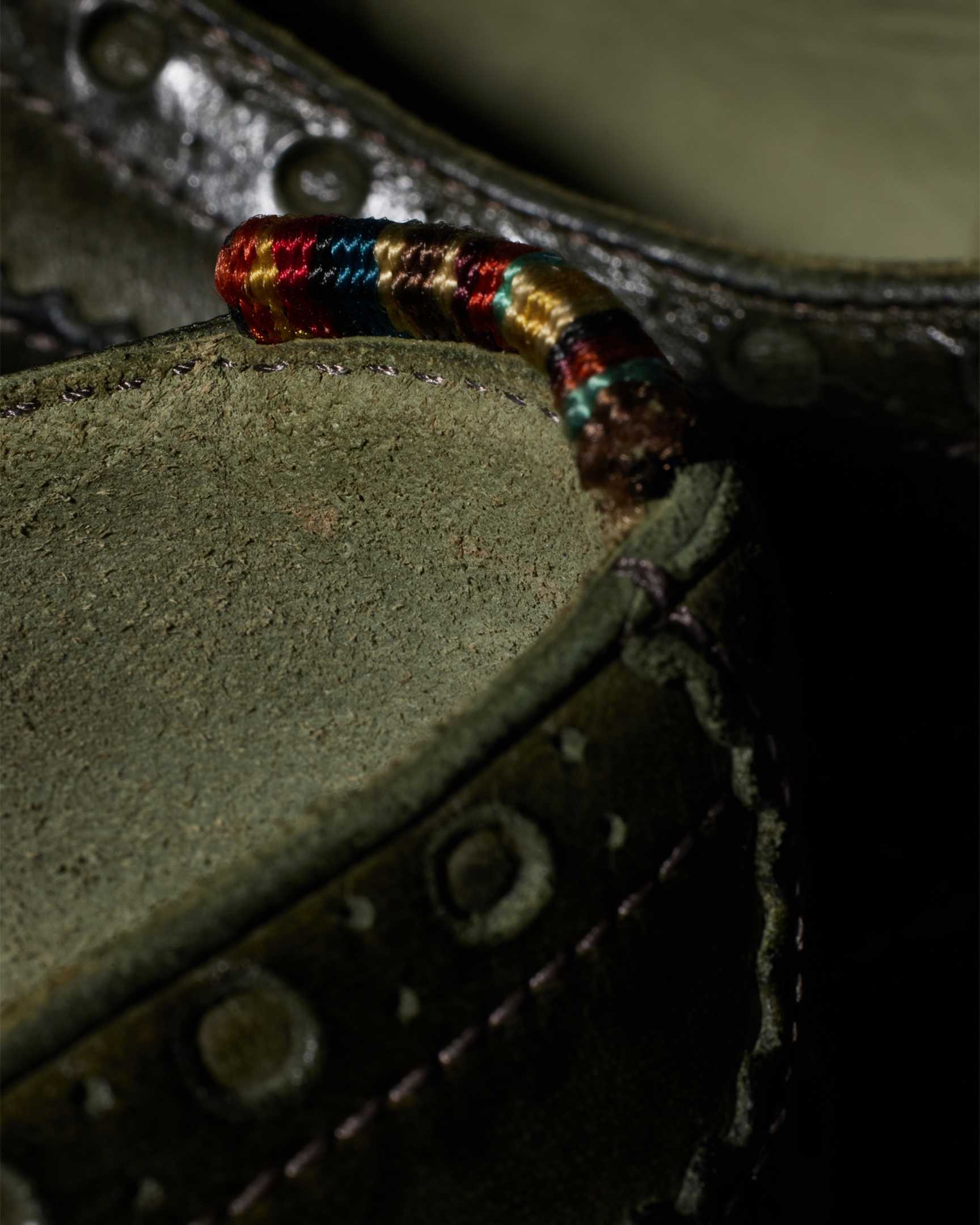 Men's Dark Green Leather 'Langley' Brogues