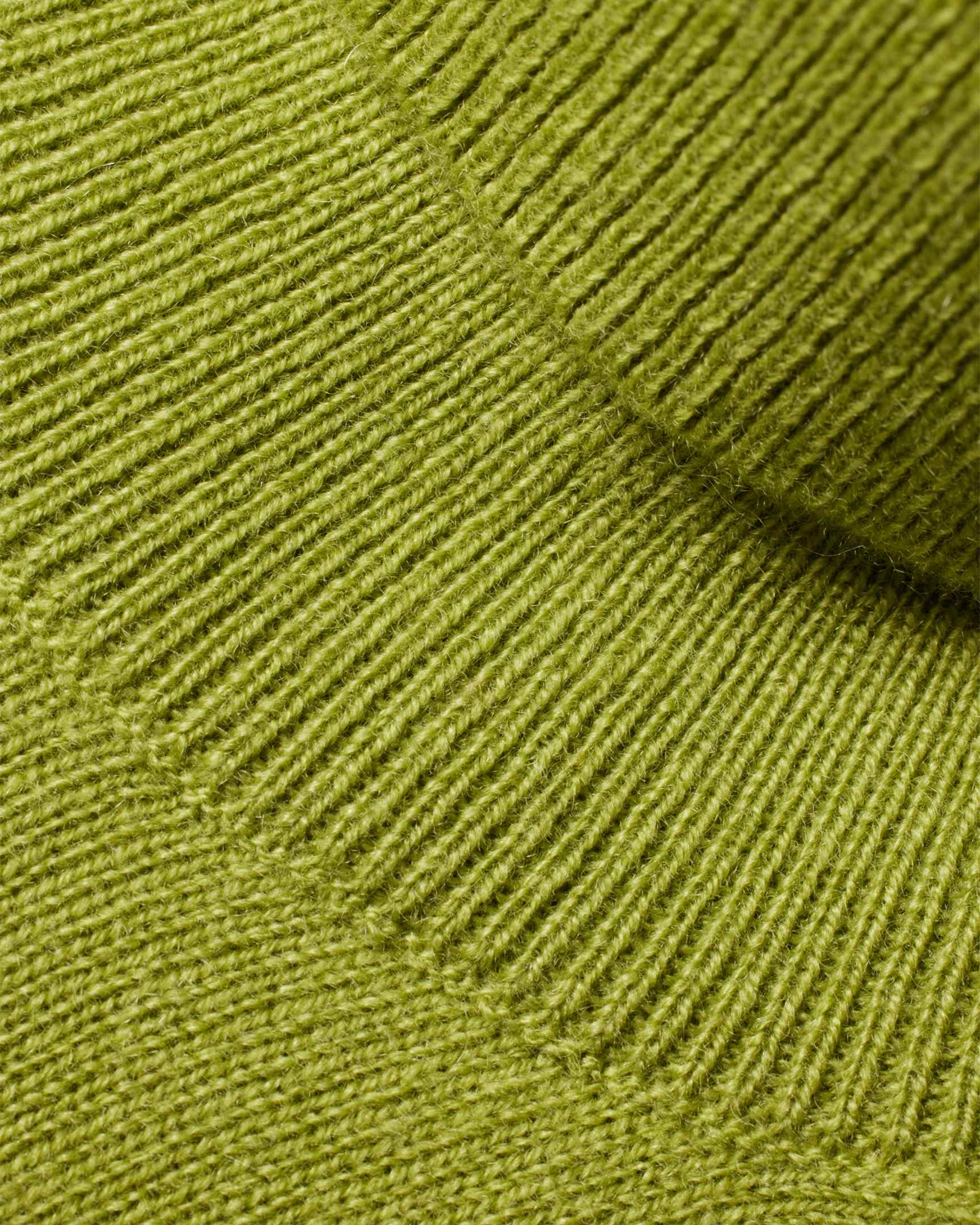 Women's Moss Green Cashmere Roll Neck Sweater