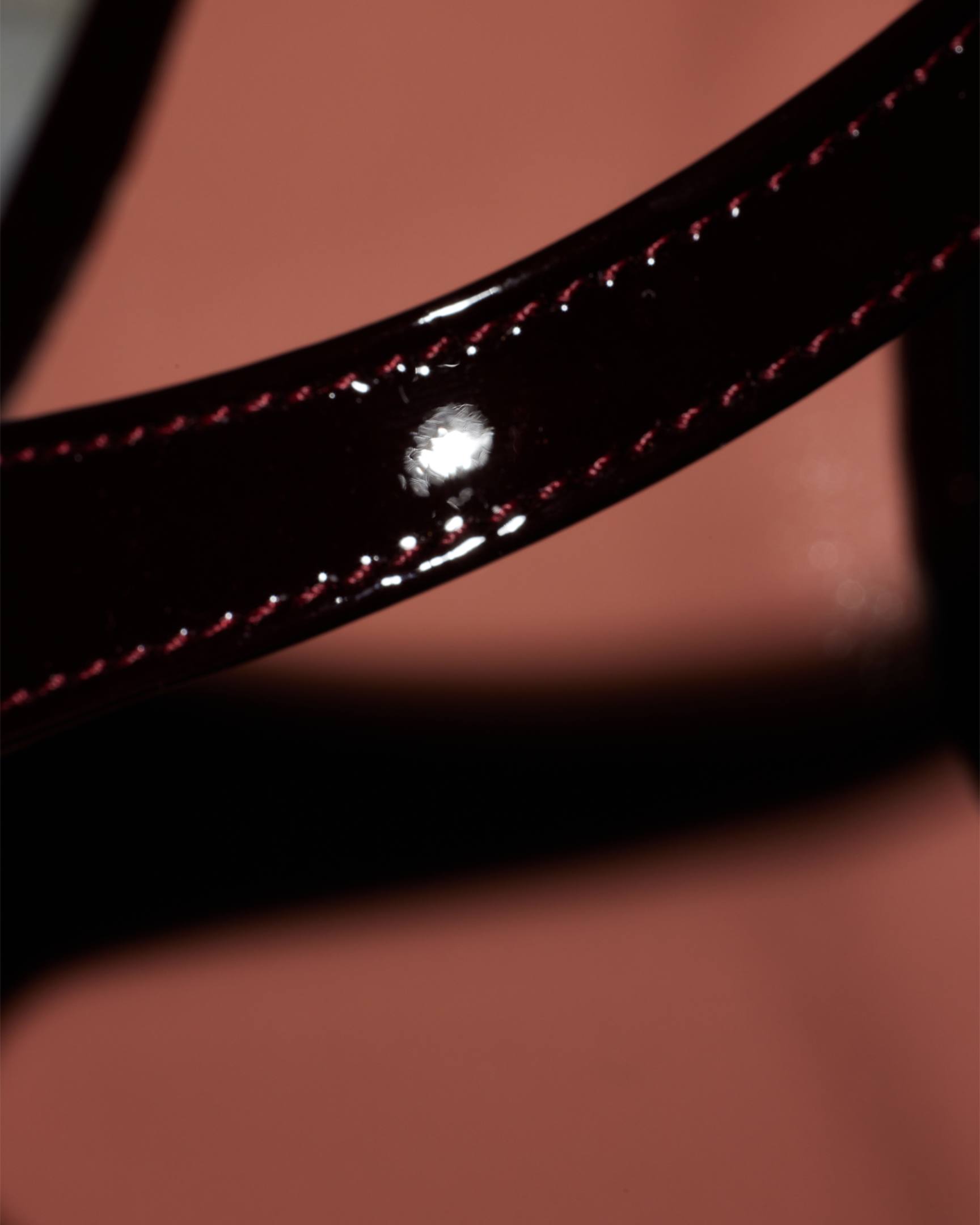 Women's Burgundy 'Cloudy' Patent Leather Heels