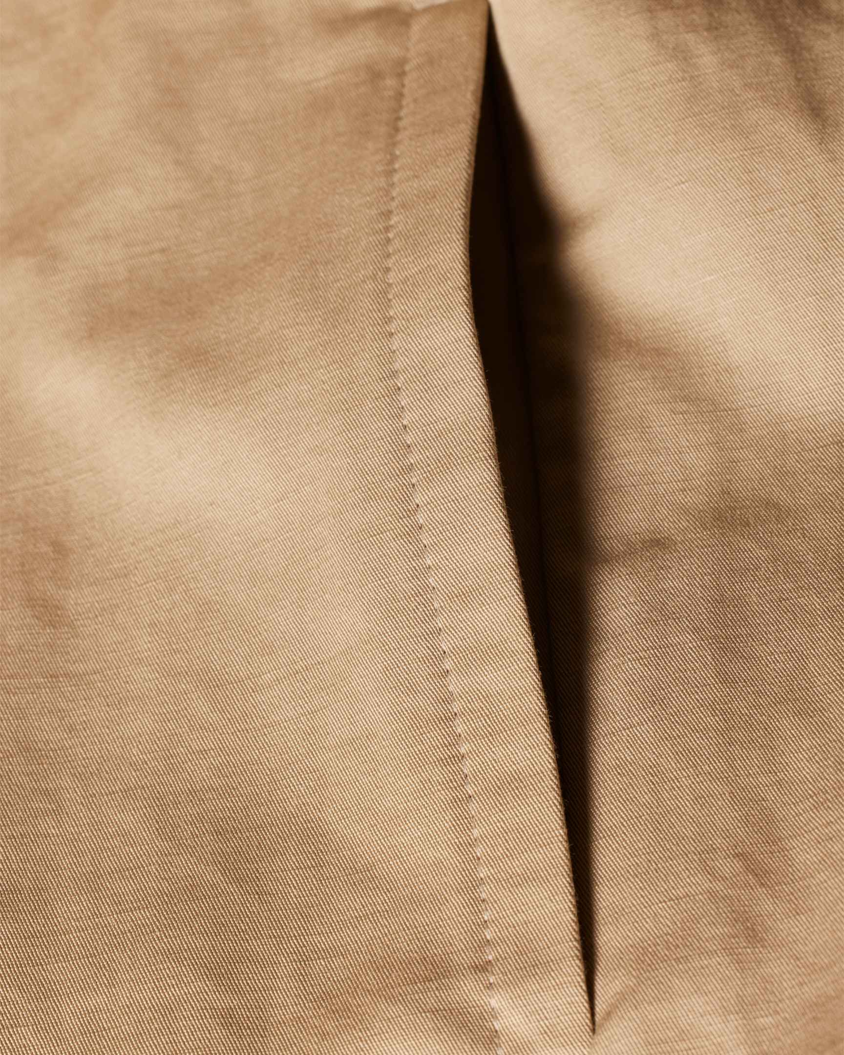 Men's Beige Cotton-Linen Shirt Jacket