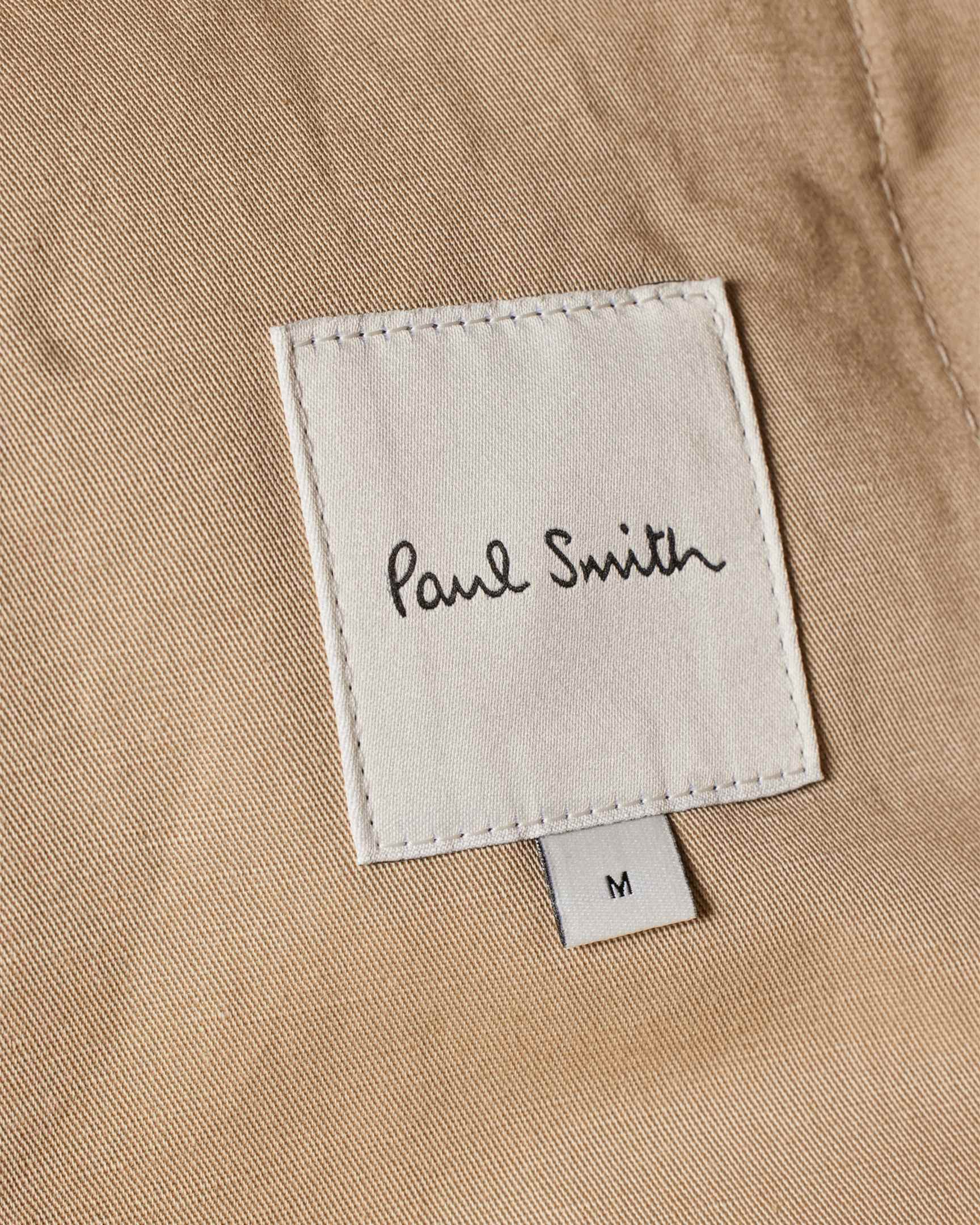 Men's Beige Cotton-Linen Shirt Jacket