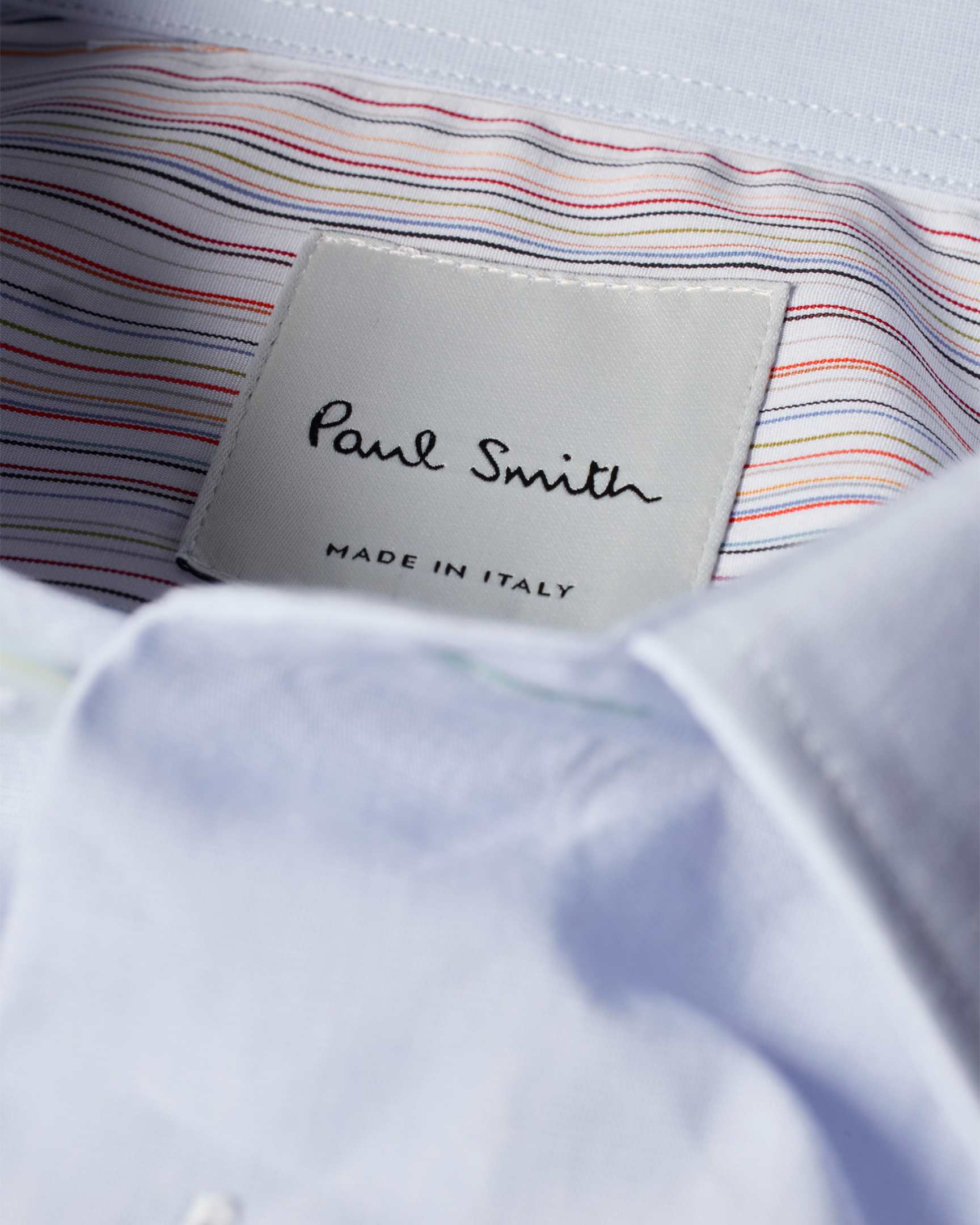 Men's Tailored-Fit Pale Blue Cotton Shirt