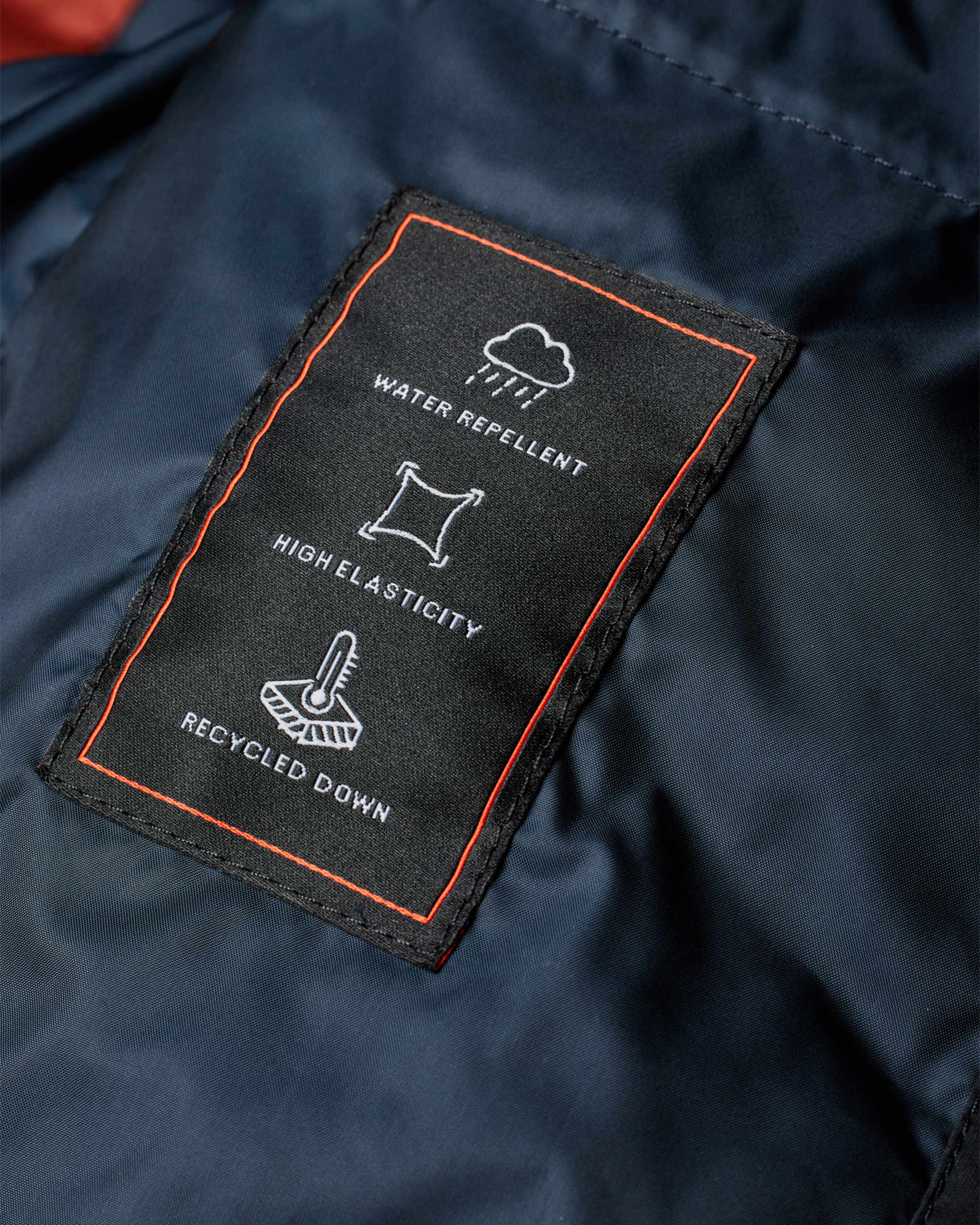 Men's Navy Hybrid Down Jacket