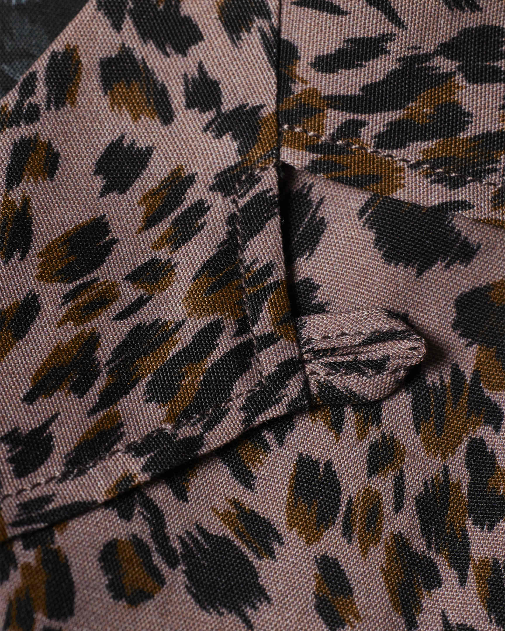 Dusky Pink 'Leopard' Print Viscose Shirt