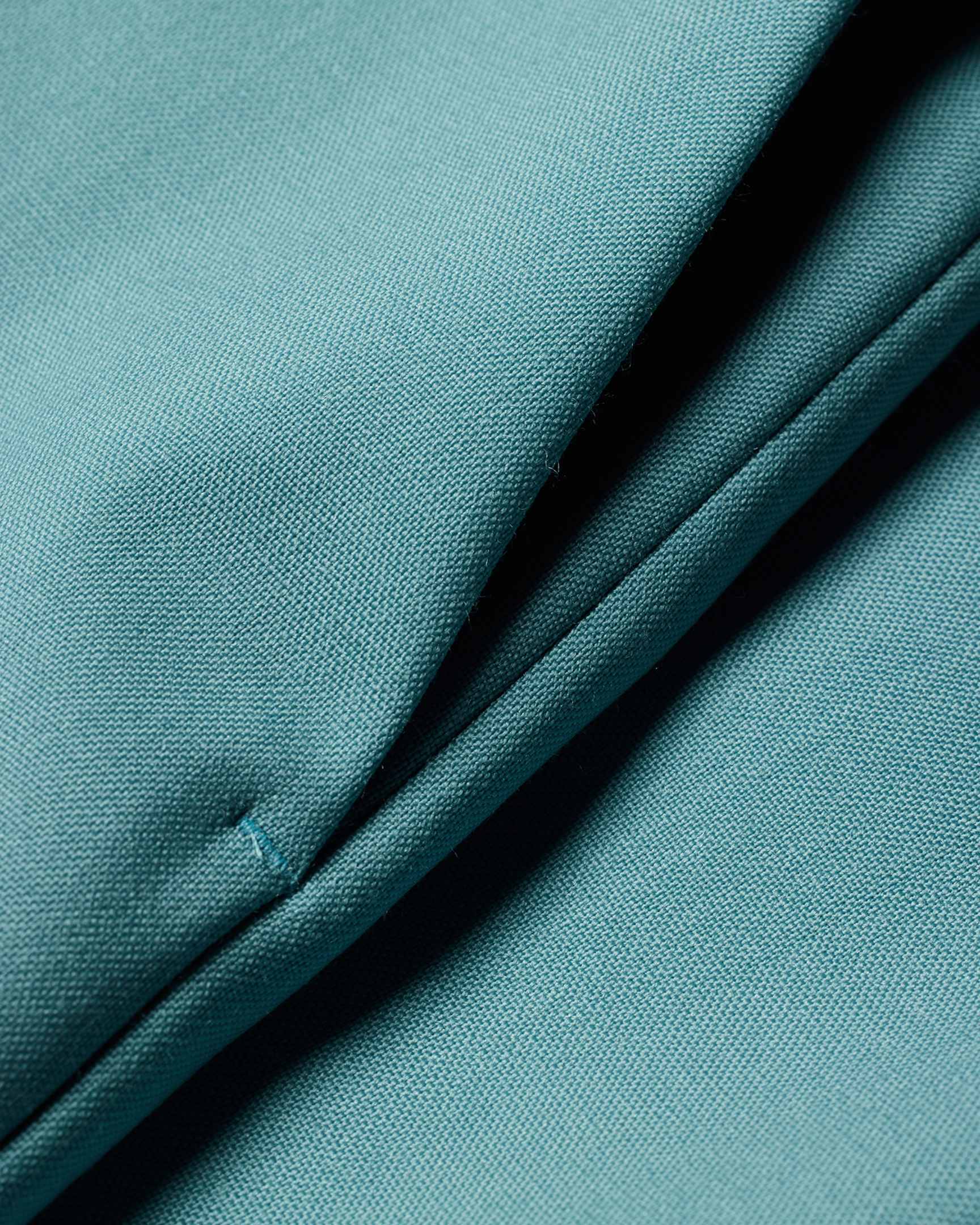 Women's Sea Green Wool Wide-Leg Trousers