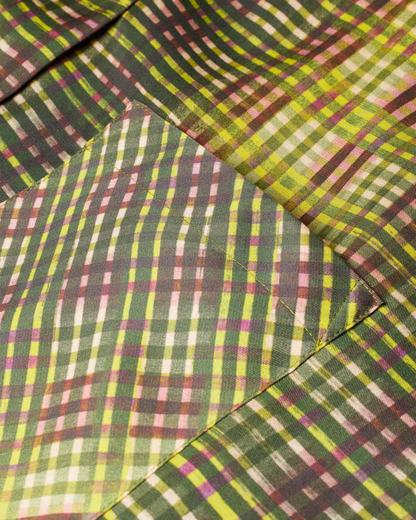 Women's Yellow and Black Check Shirt