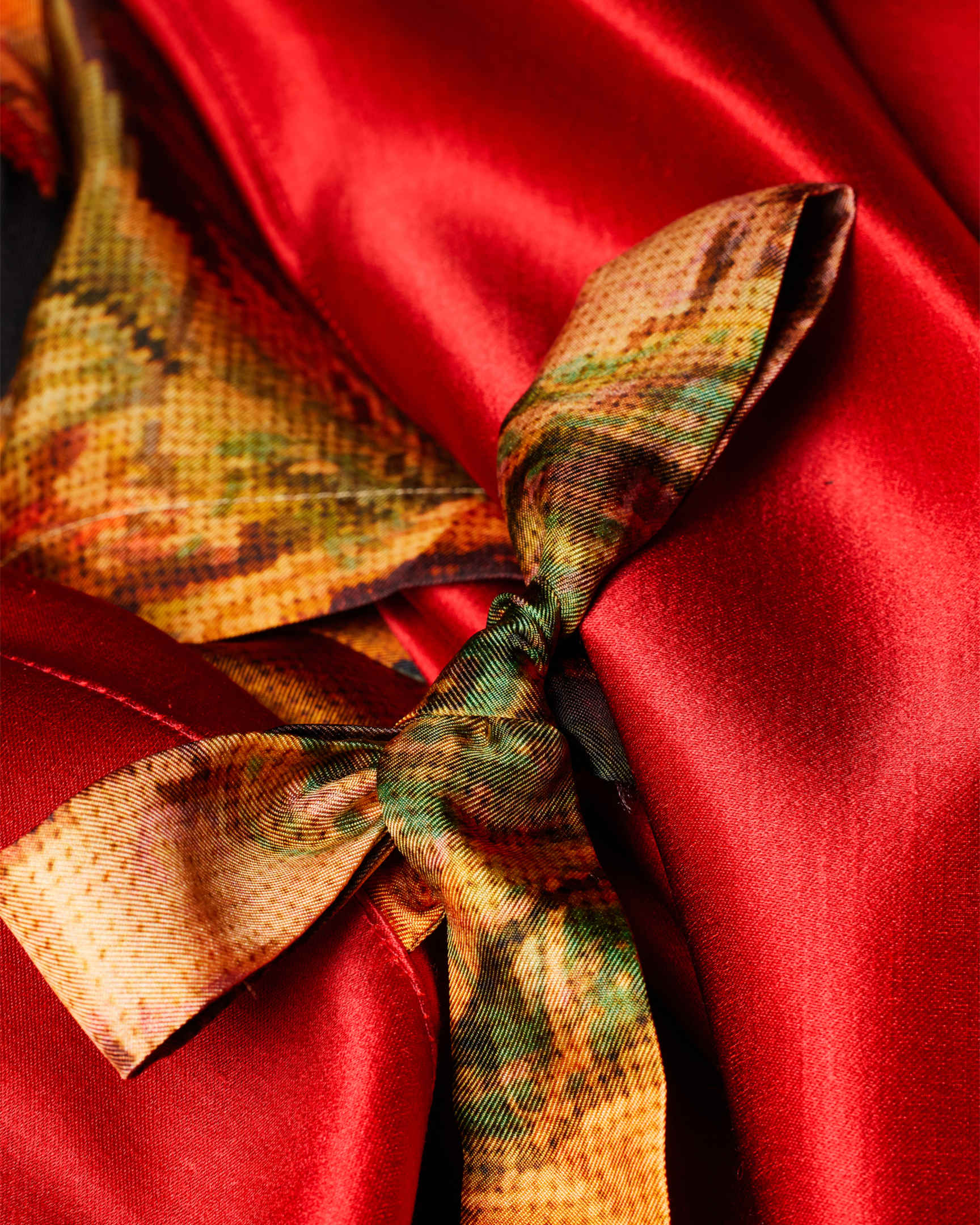 Daniel Hanson For Paul Smith - Red Linen And Silk Dressing Gown