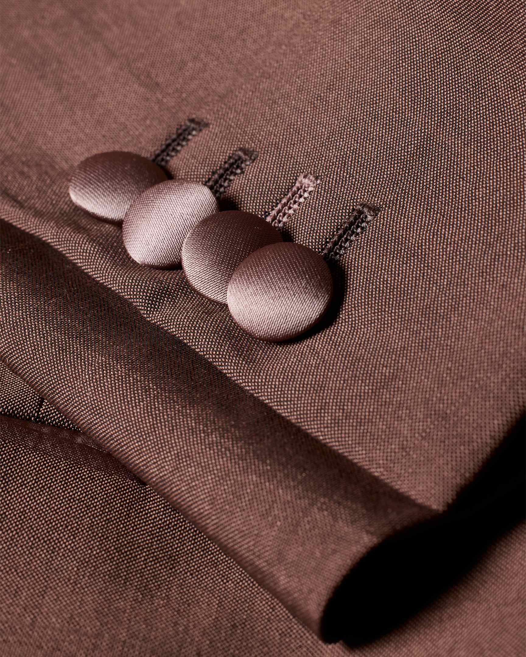 Men's Dark Mauve Wool-Mohair Suit