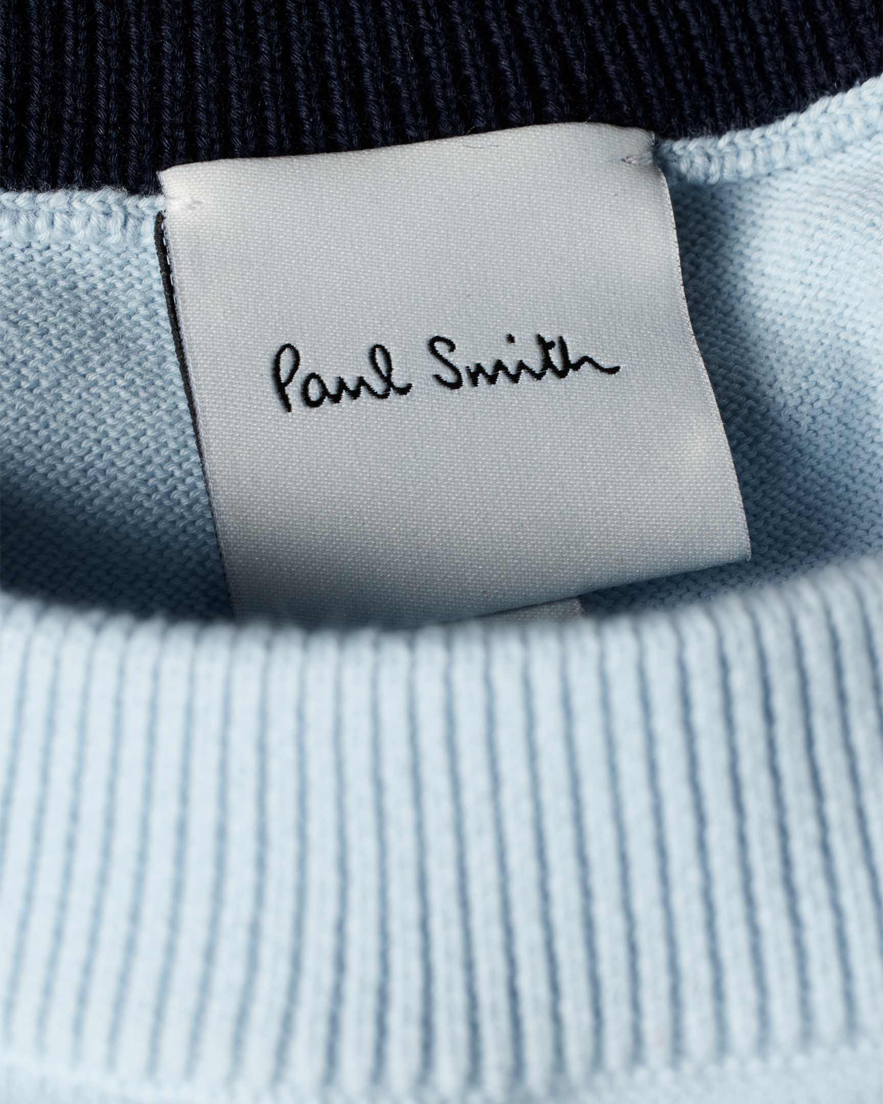 Men's Light Blue Organic Cotton Crew Neck Sweater