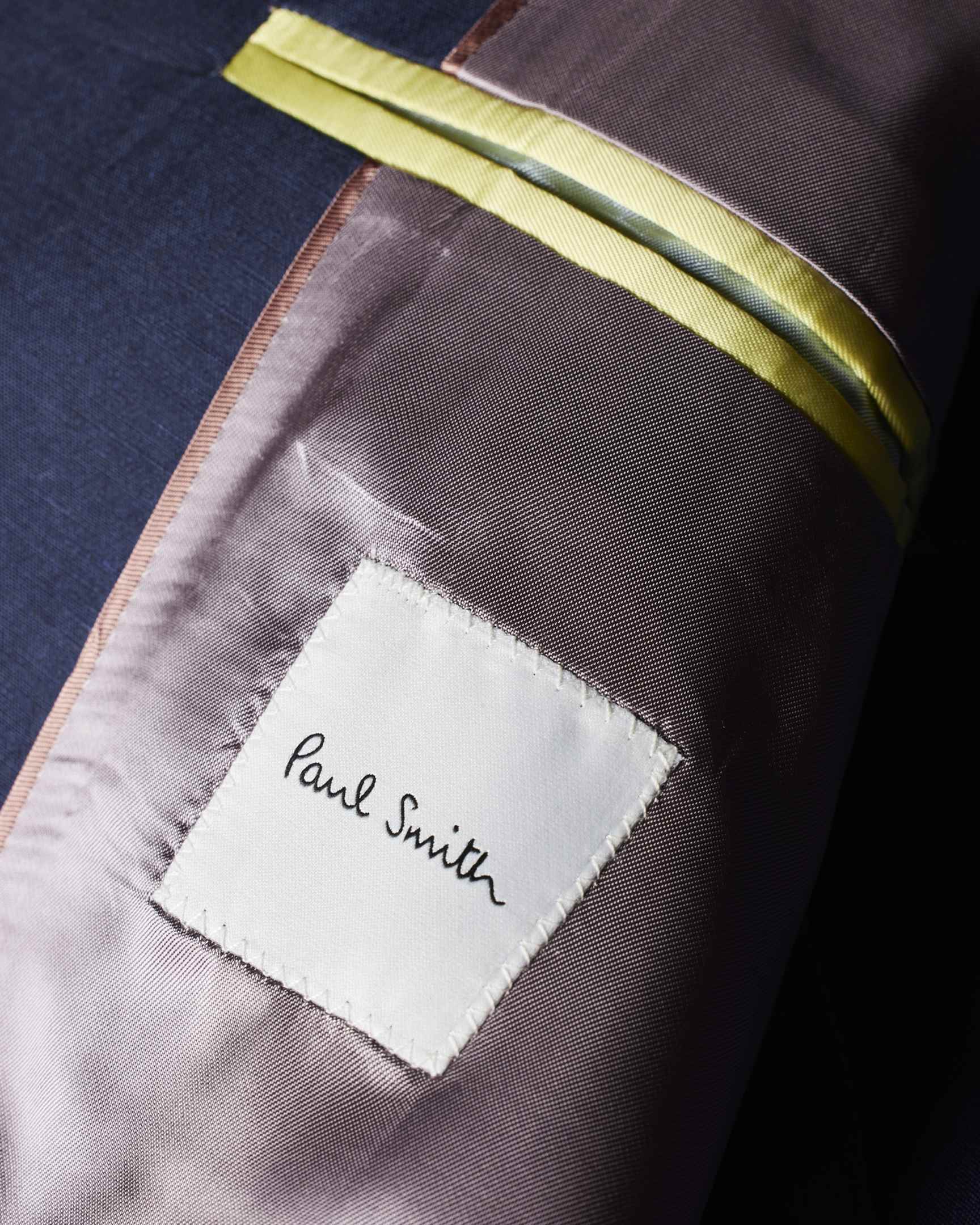 Men's Indigo Linen Buggy-Lined Blazer