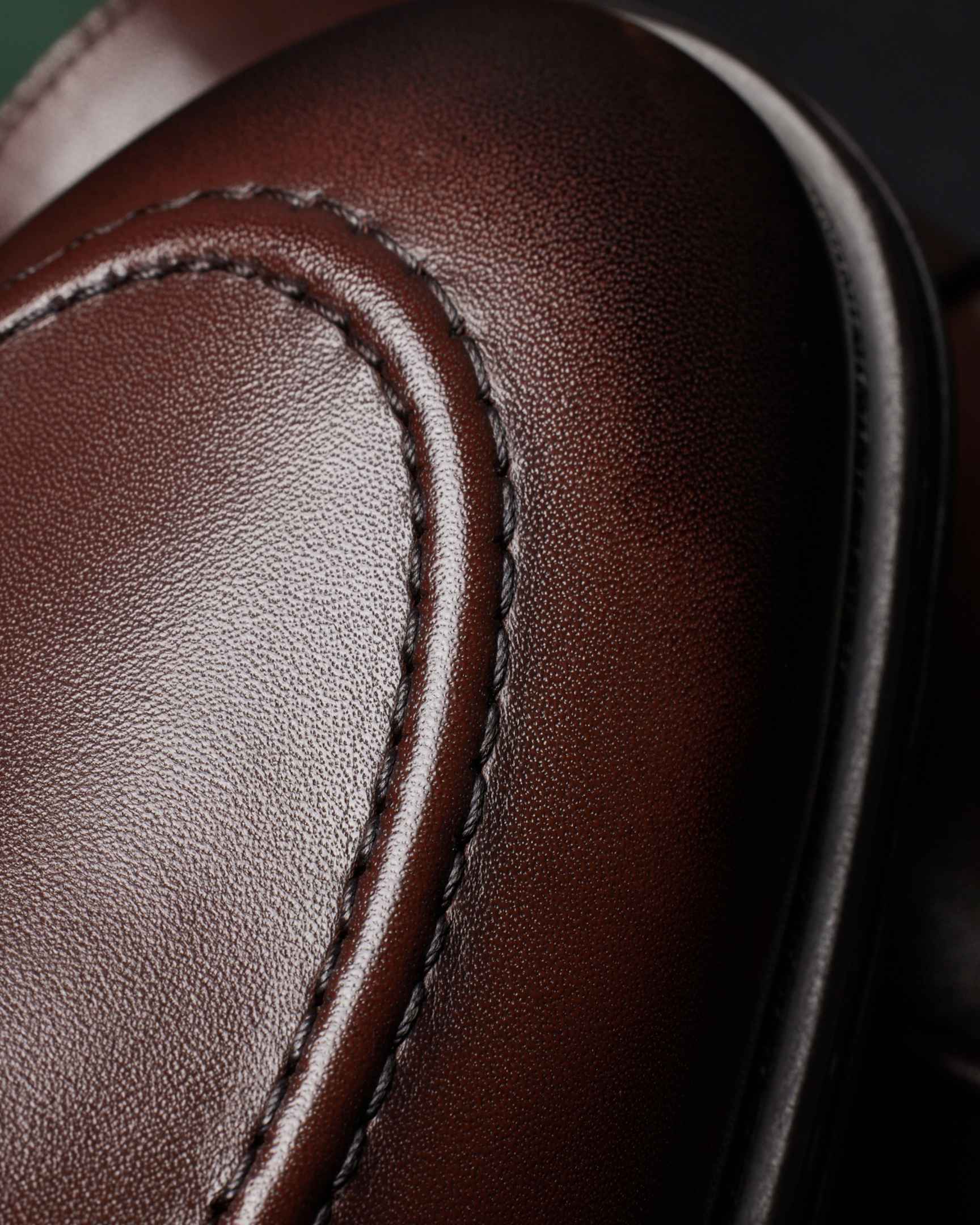 Dark Brown Leather 'Pierce' Loafers
