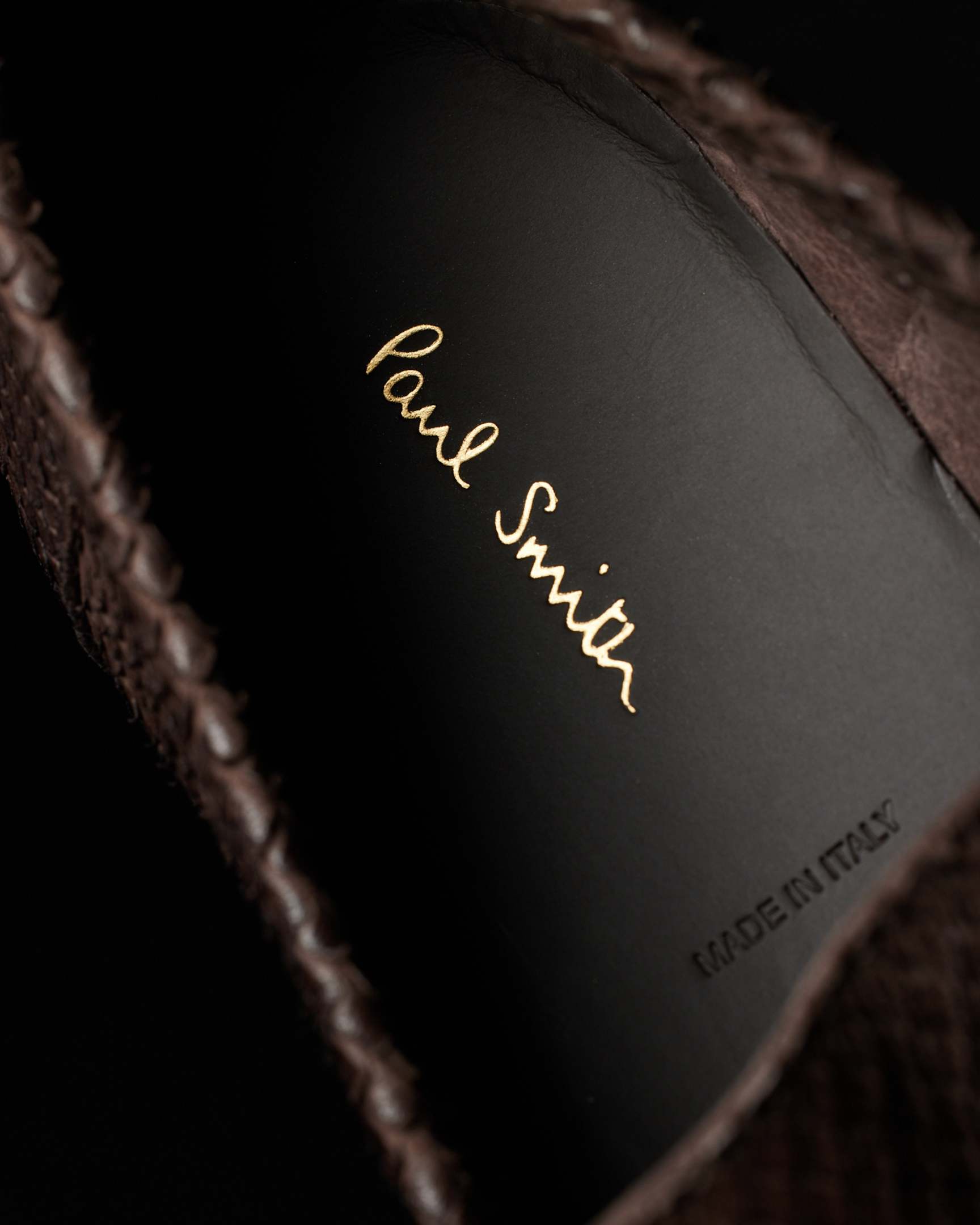 Men's Dark Brown Textured-Leather 'Sellers' Loafers