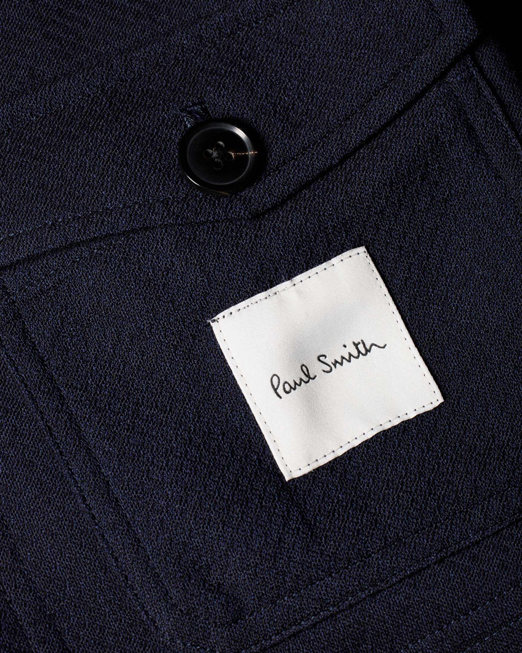 Men's Navy Lightweight Wool Work Jacket