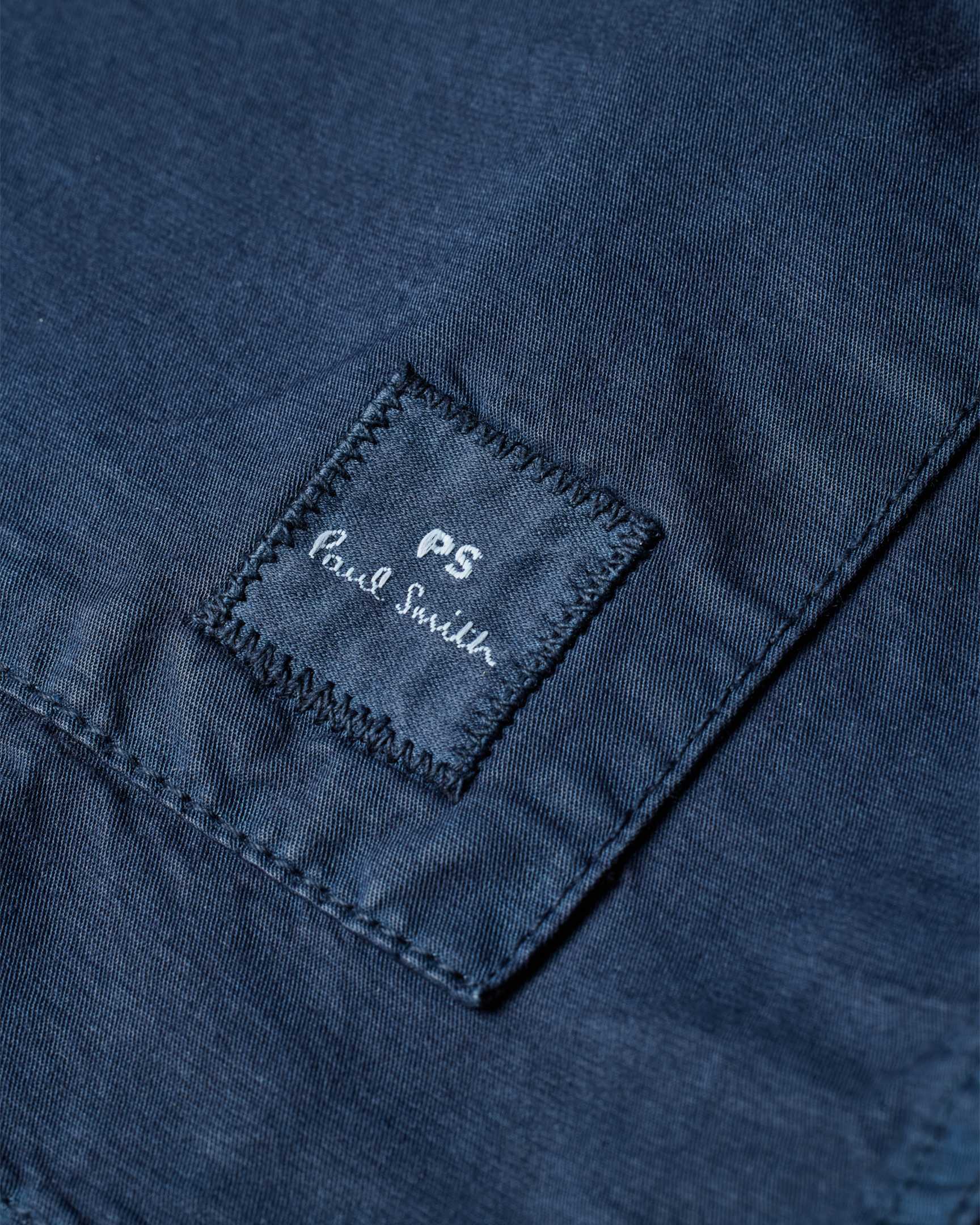 Navy Cotton-Linen Work Jacket