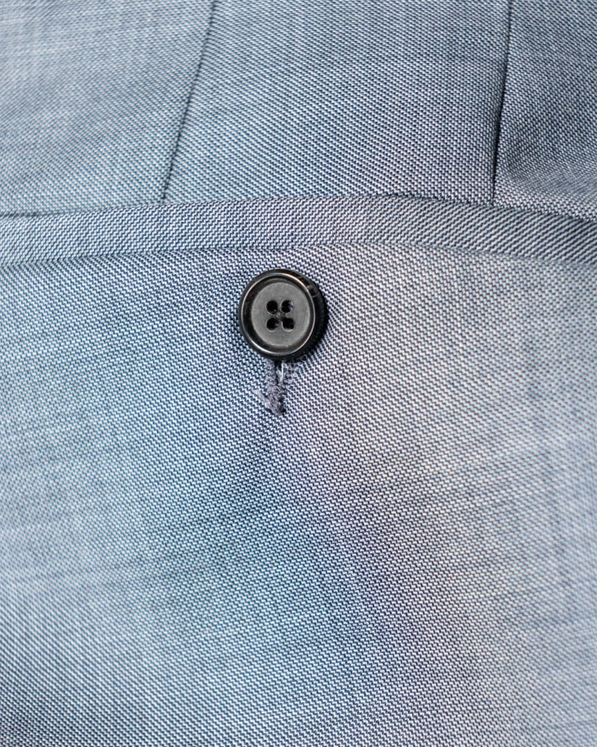 The Soho - Tailored-Fit Grey Blue Wool Sharkskin Suit