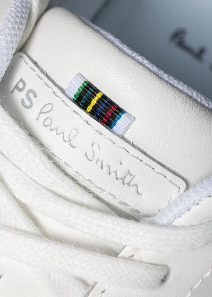 White Leather 'Cosmo' Trainers
