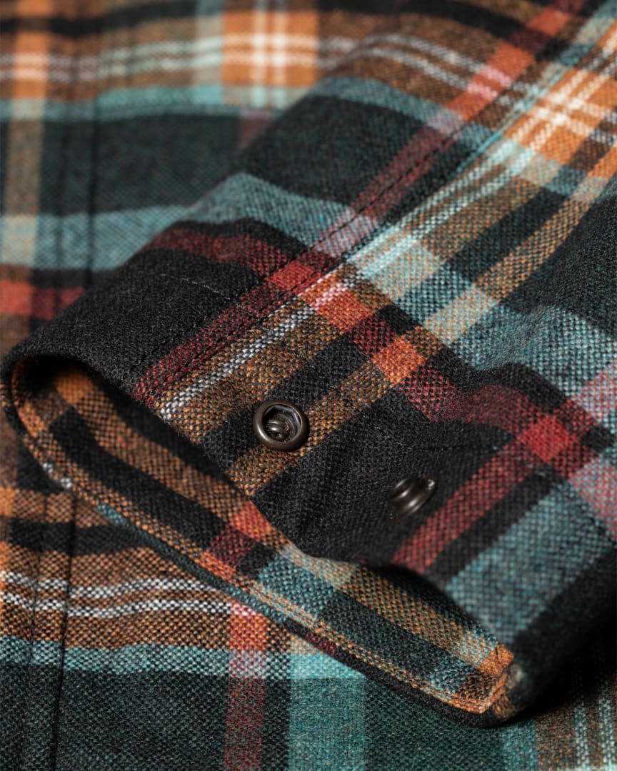 Men's Teal Checked Wool Jacket