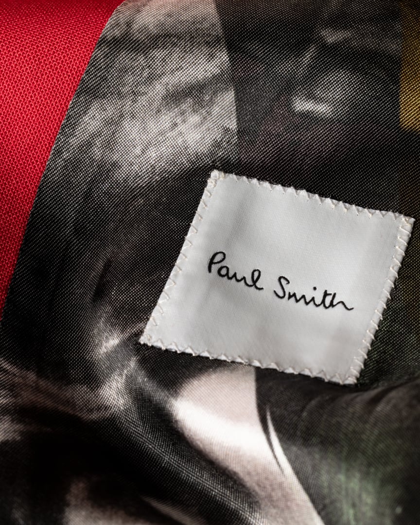 Men's Red Fresco Wool Waistcoat