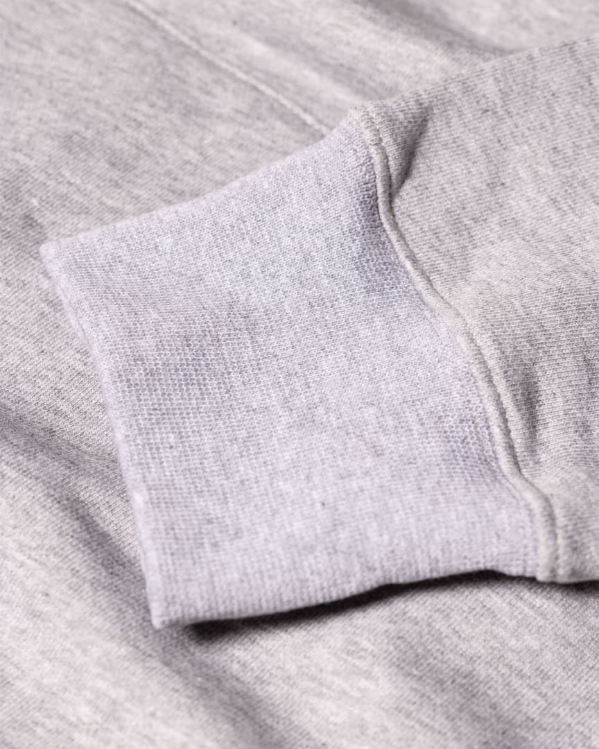 Men's Grey Marl Cotton Shadow Logo Hoodie