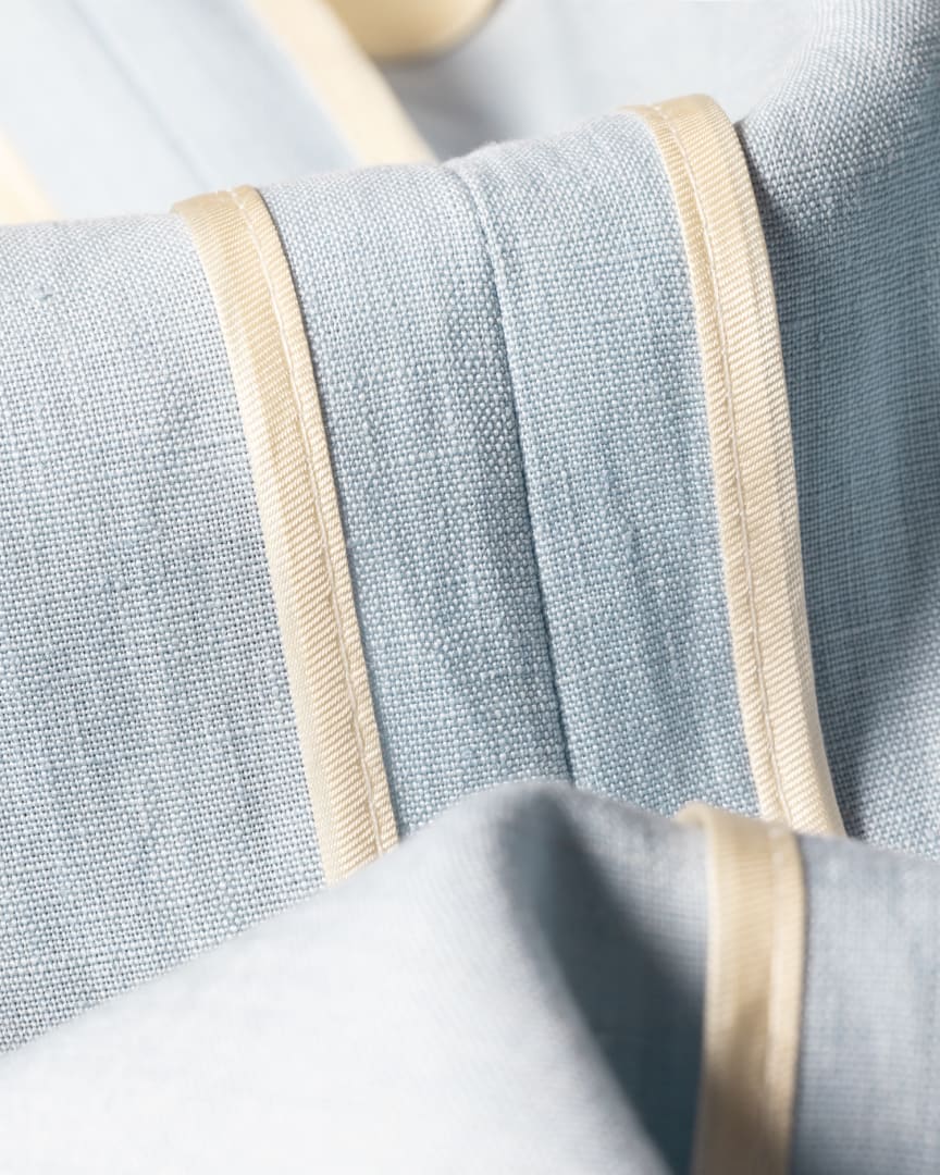 Men's Light Blue Linen Buggy-Lined Blazer