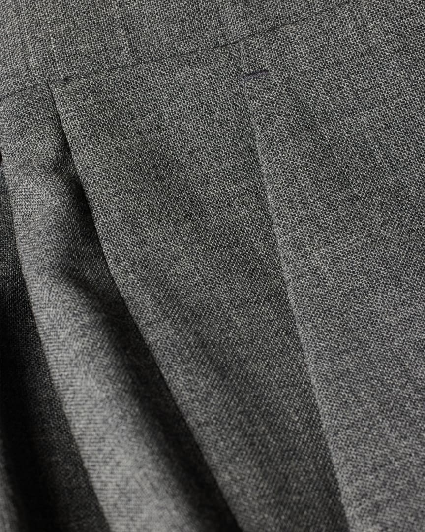 Tailored-Fit Grey Fresco Wool Double-Breasted Suit