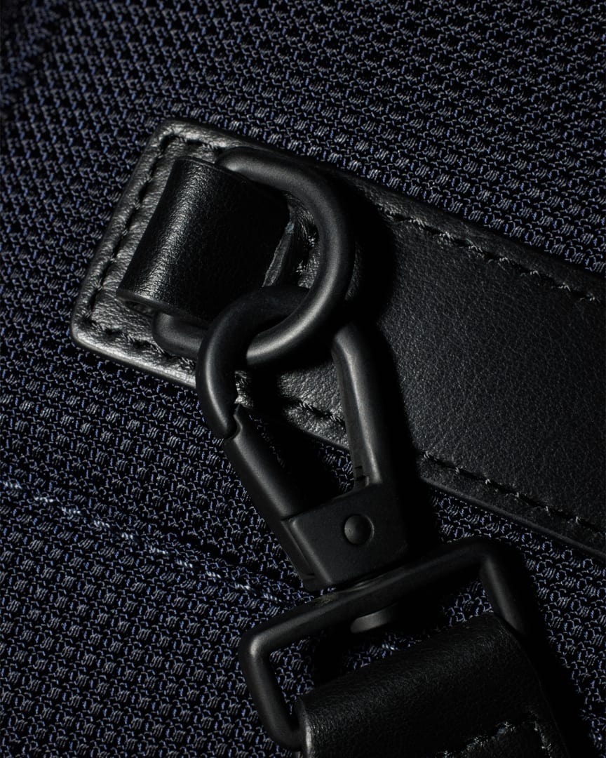 Navy Canvas 'Signature Stripe' Sling Pack