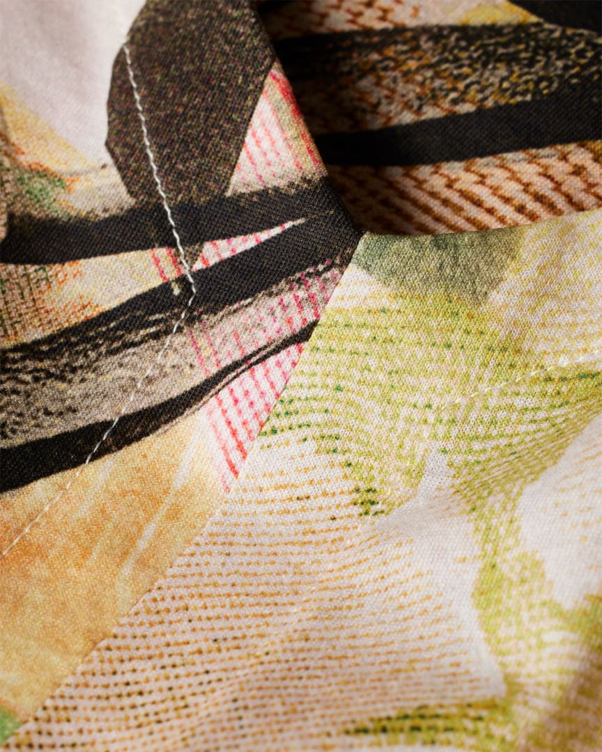 Women's 'Floral Collage' Keyhole Back Top