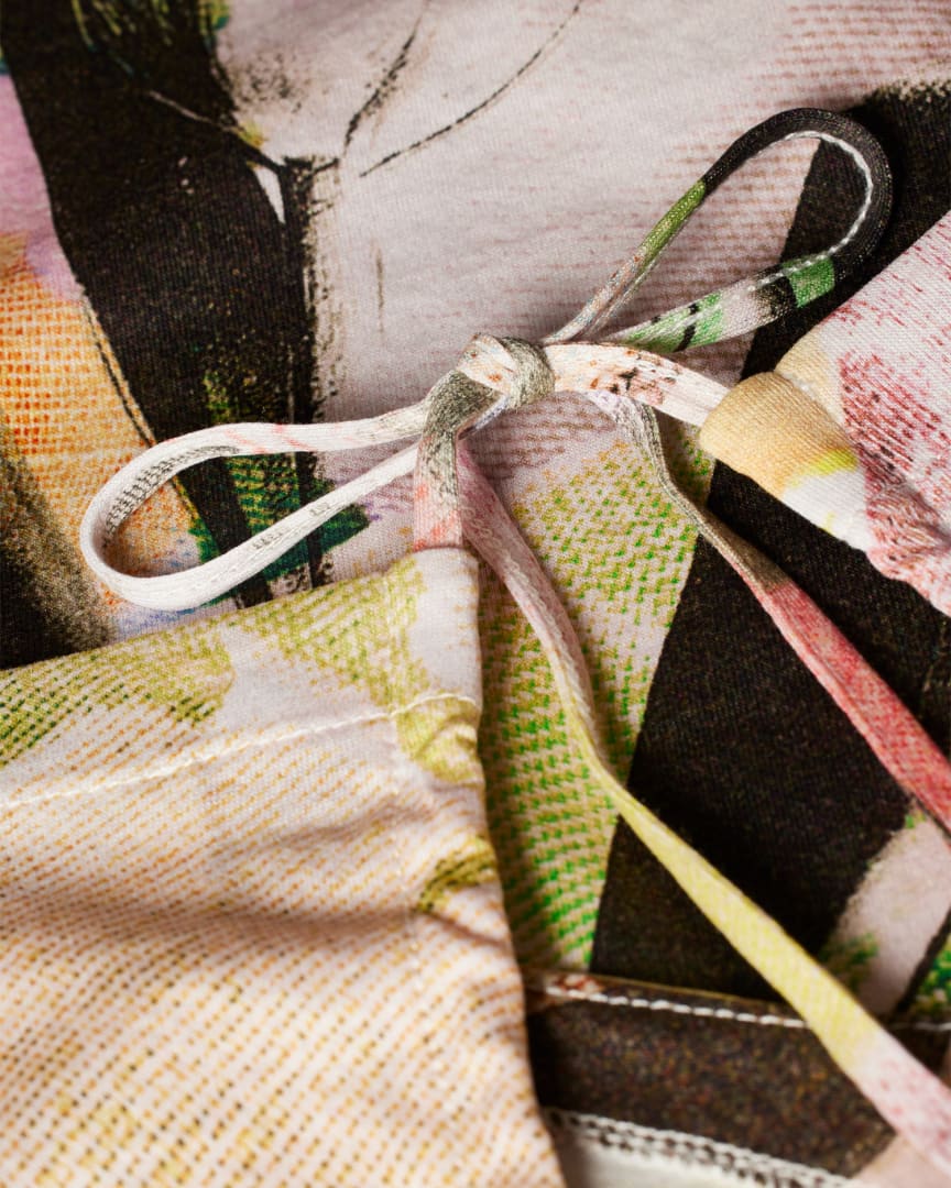 Women's 'Floral Collage' Keyhole Back Top