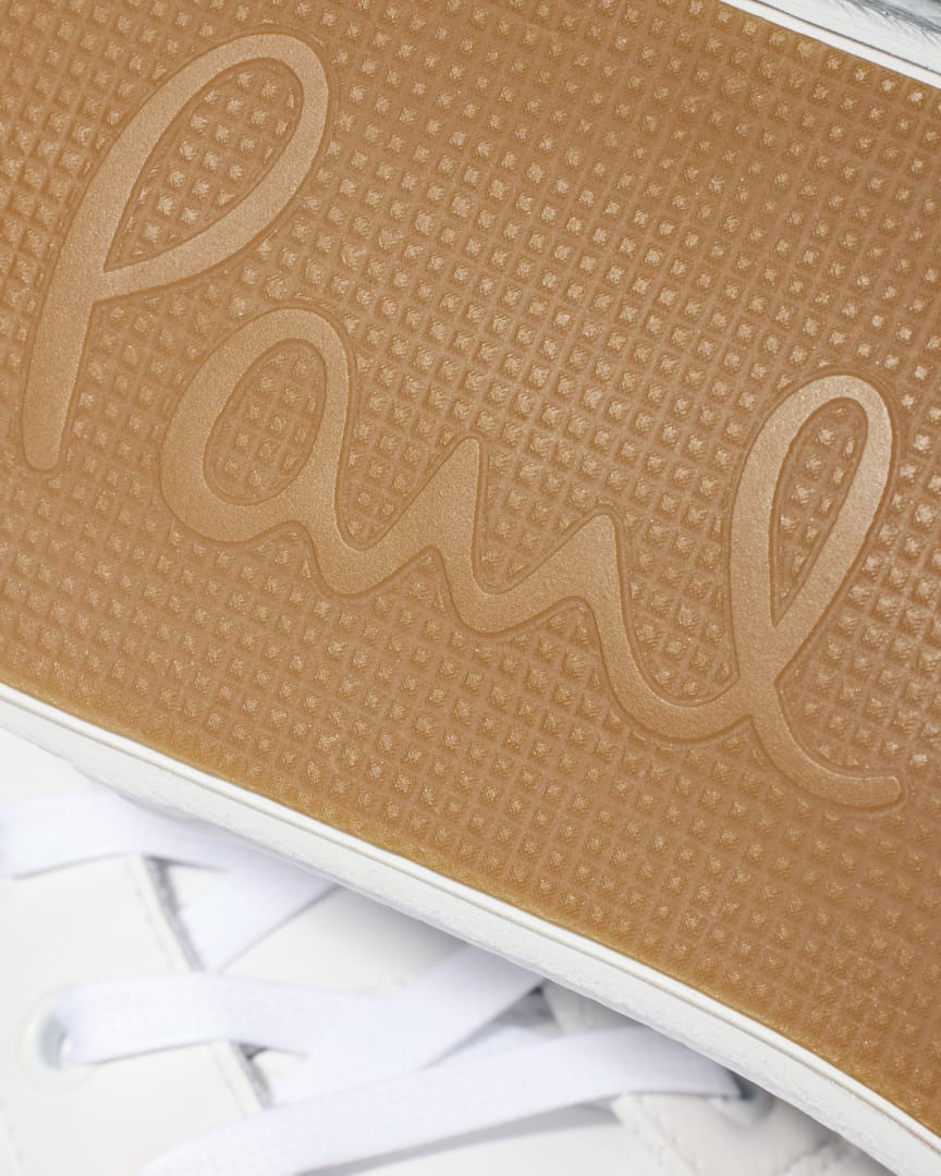 Men's White Leather 'Hansen' Trainers