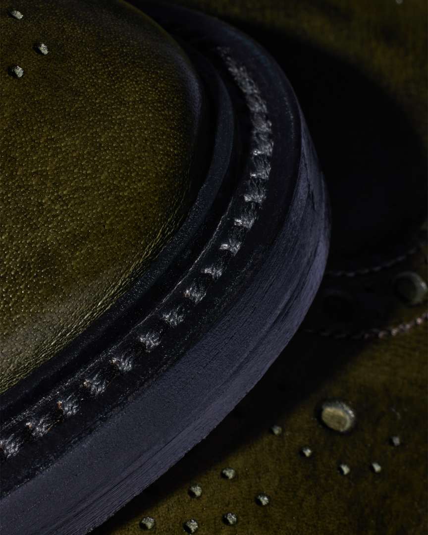 Men's Dark Green Leather 'Langley' Brogues