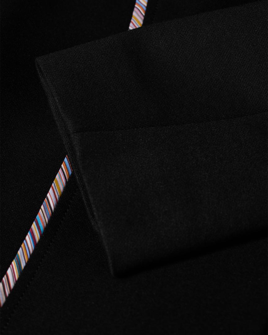 Women's Black Milano Jacket with Signature Stripe