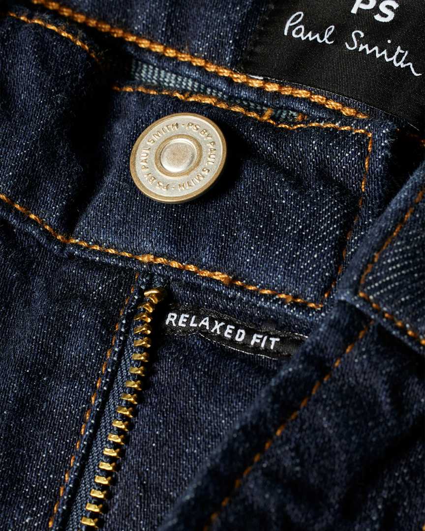Men's Relaxed-Fit Indigo Rinse 'Organic Authentic Twill' Jeans