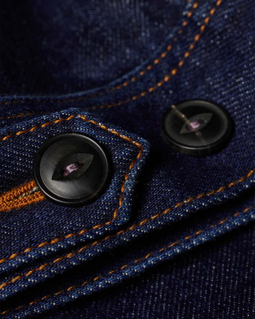 Men's Indigo-Rinse Denim Trucker Jacket