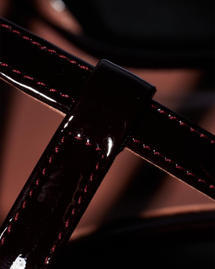 Women's Burgundy 'Cloudy' Patent Leather Heels