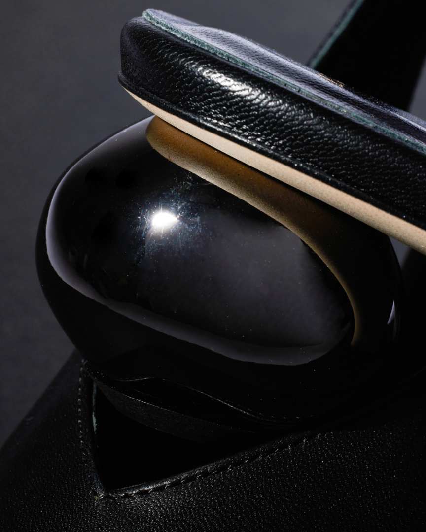 Women's Black 'Elfin' Slingback Ball Heels