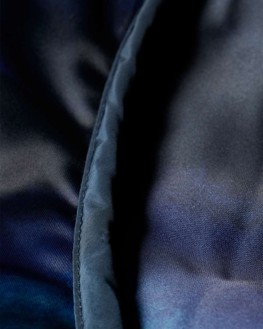 Women's Peacock Blue 'Aurora' Reversible Quilted Jacket