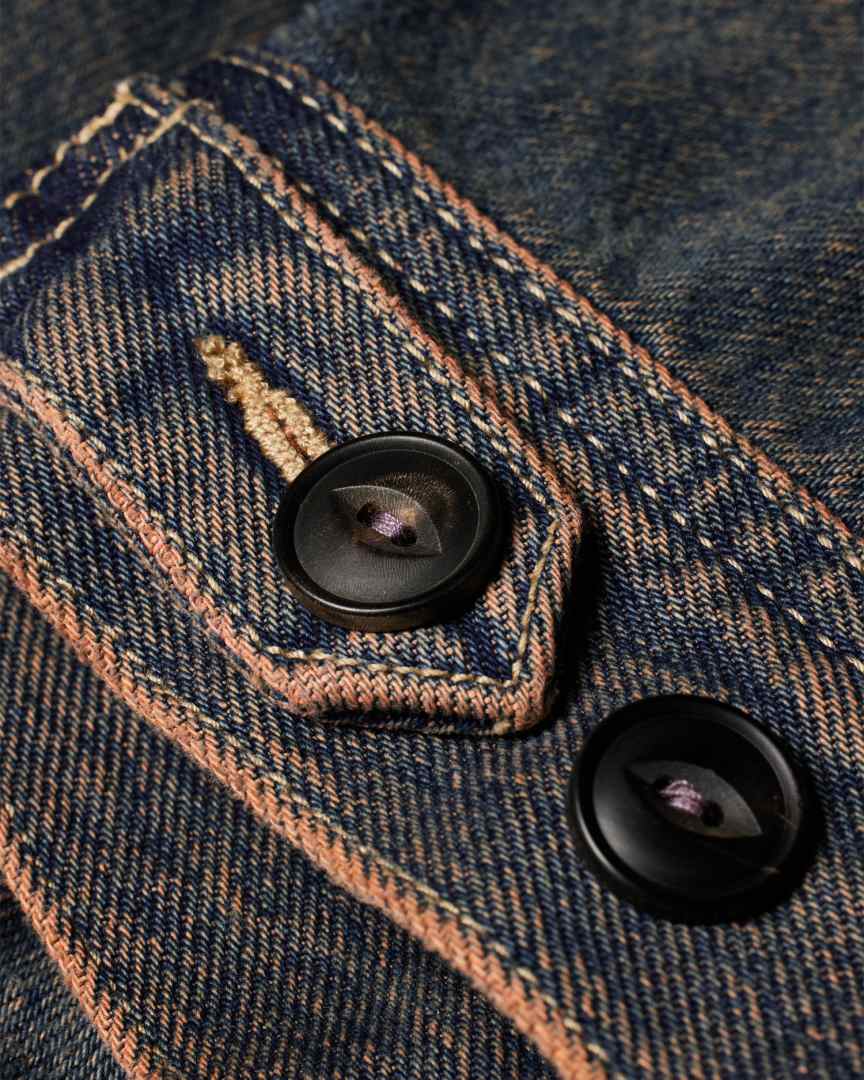 Men's Mauve Overdyed Denim Jacket